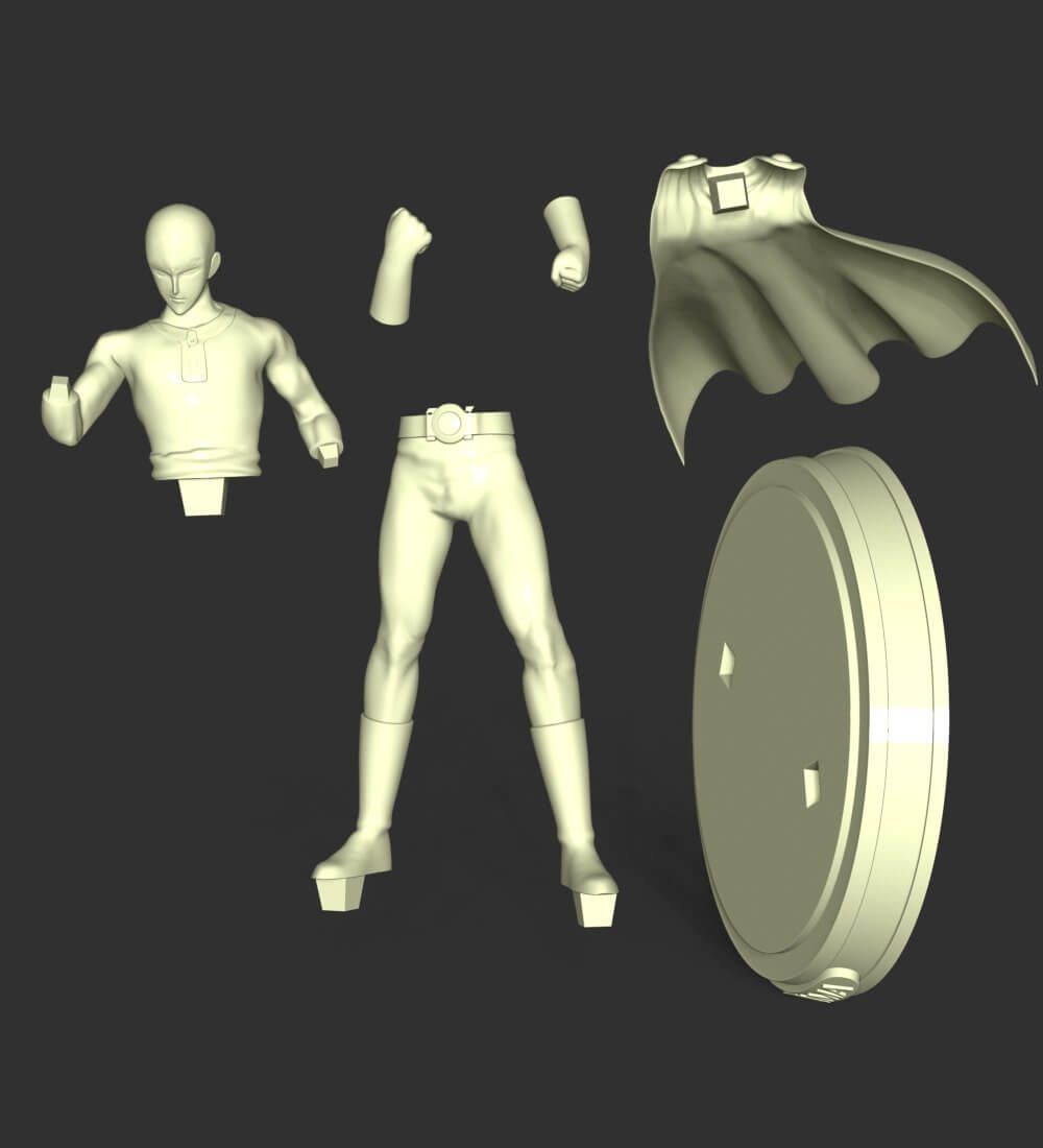 Saitima - One Punch Man 3D Model by Bon Bon Art