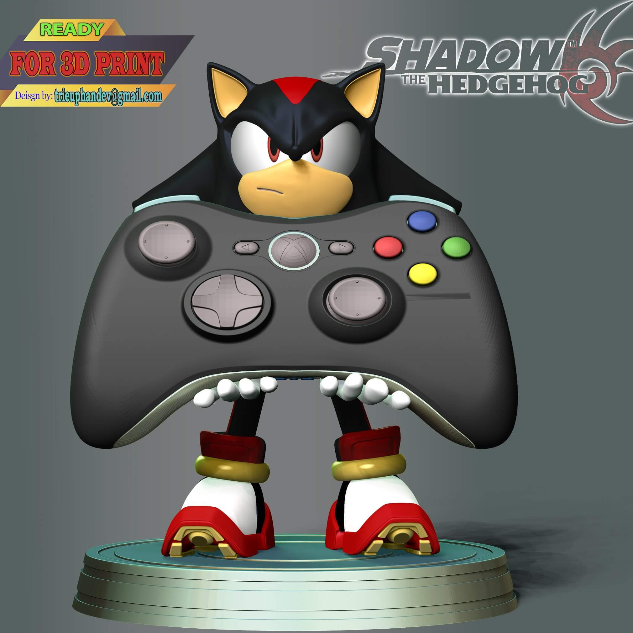 Shadow The Hedgehog - 3D Model by Bon Bon Art