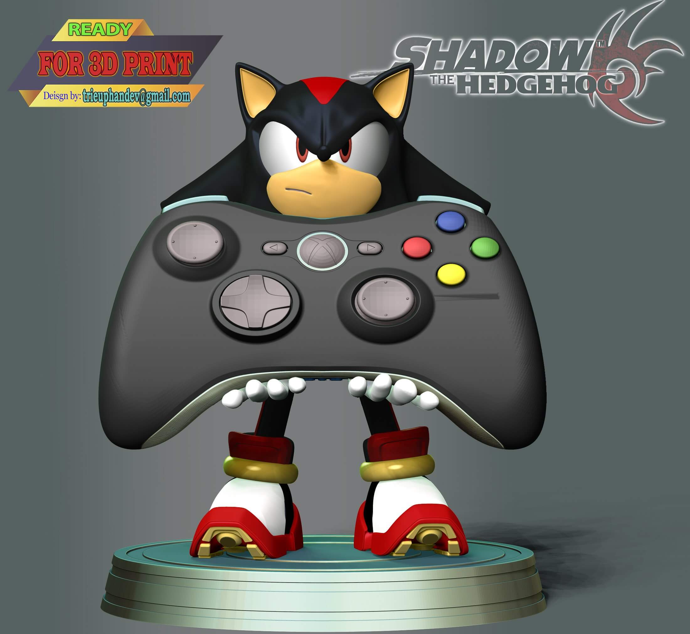 Shadow The Hedgehog - 3D Model by Bon Bon Art