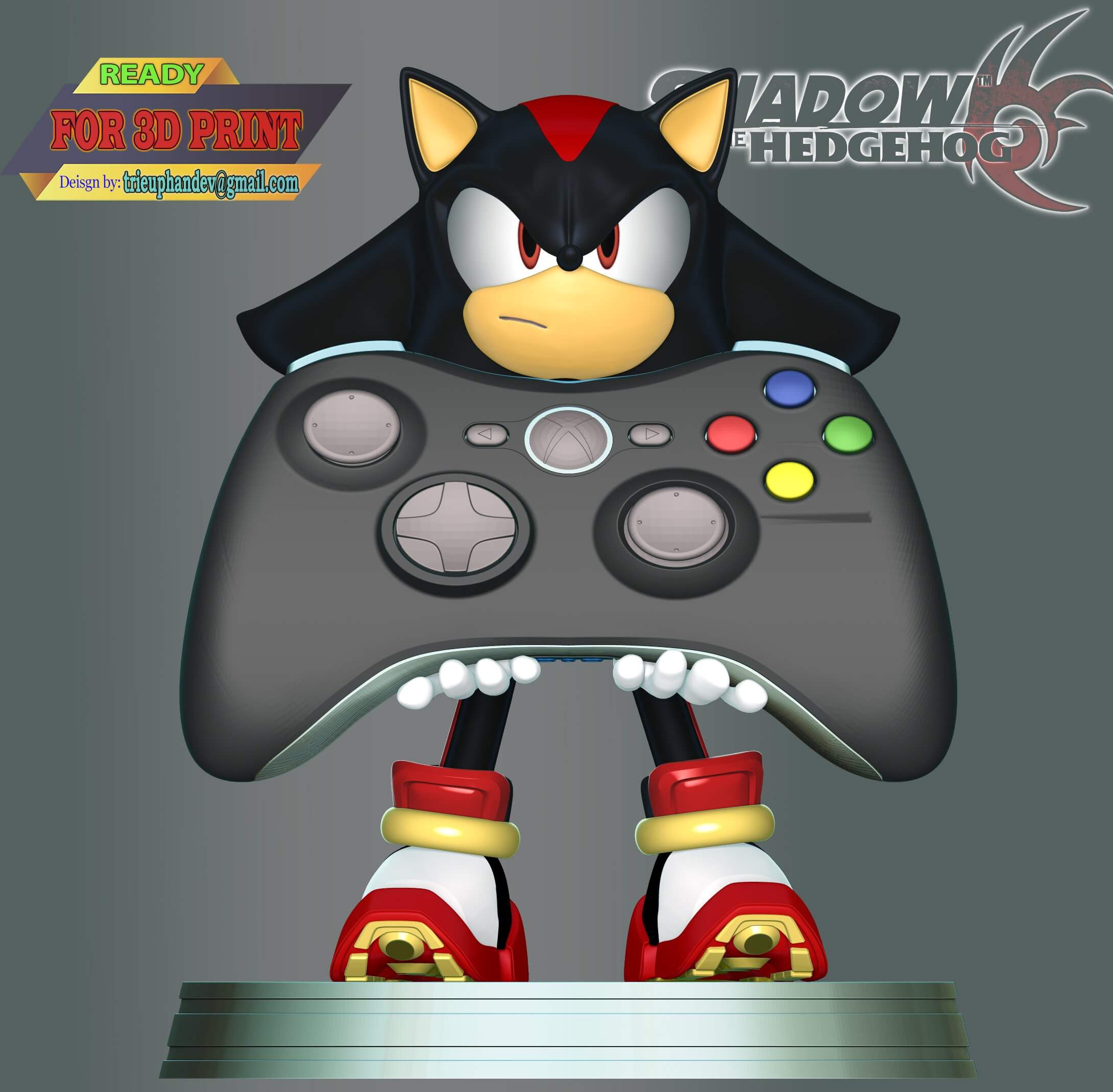 Shadow The Hedgehog - 3D Model by Bon Bon Art