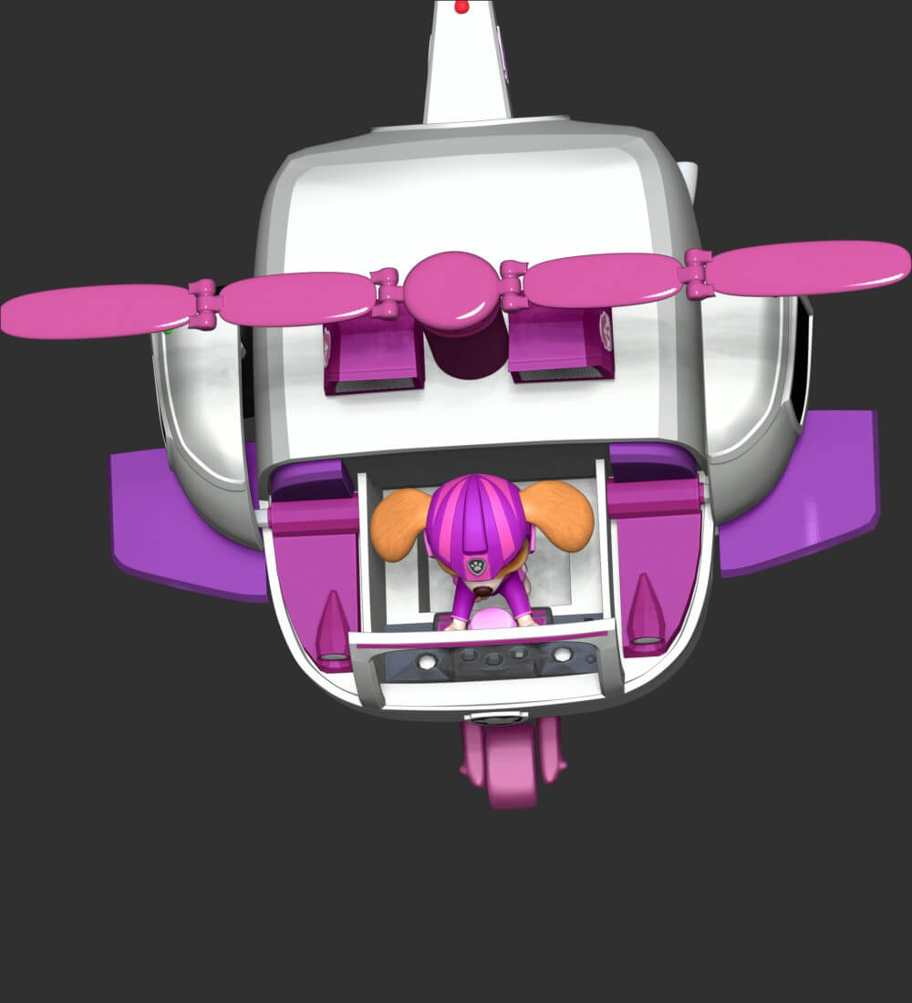 Skye Helicopter - Paw Patrol 3D Model by Bon Bon Art