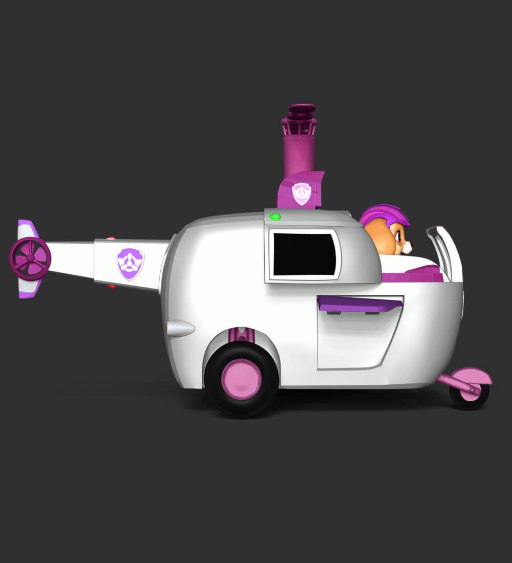 Skye Helicopter - Paw Patrol 3D Model by Bon Bon Art