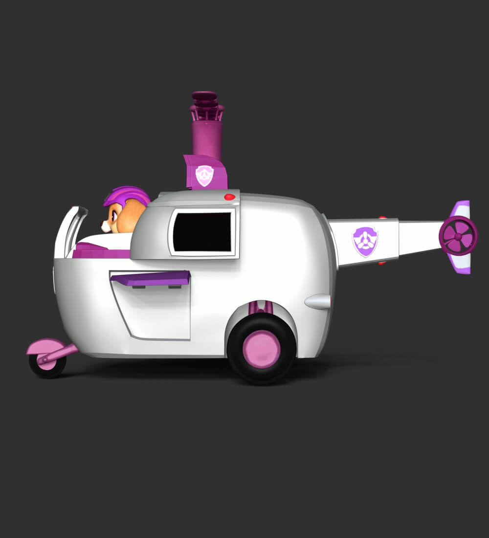 Skye Helicopter - Paw Patrol 3D Model by Bon Bon Art