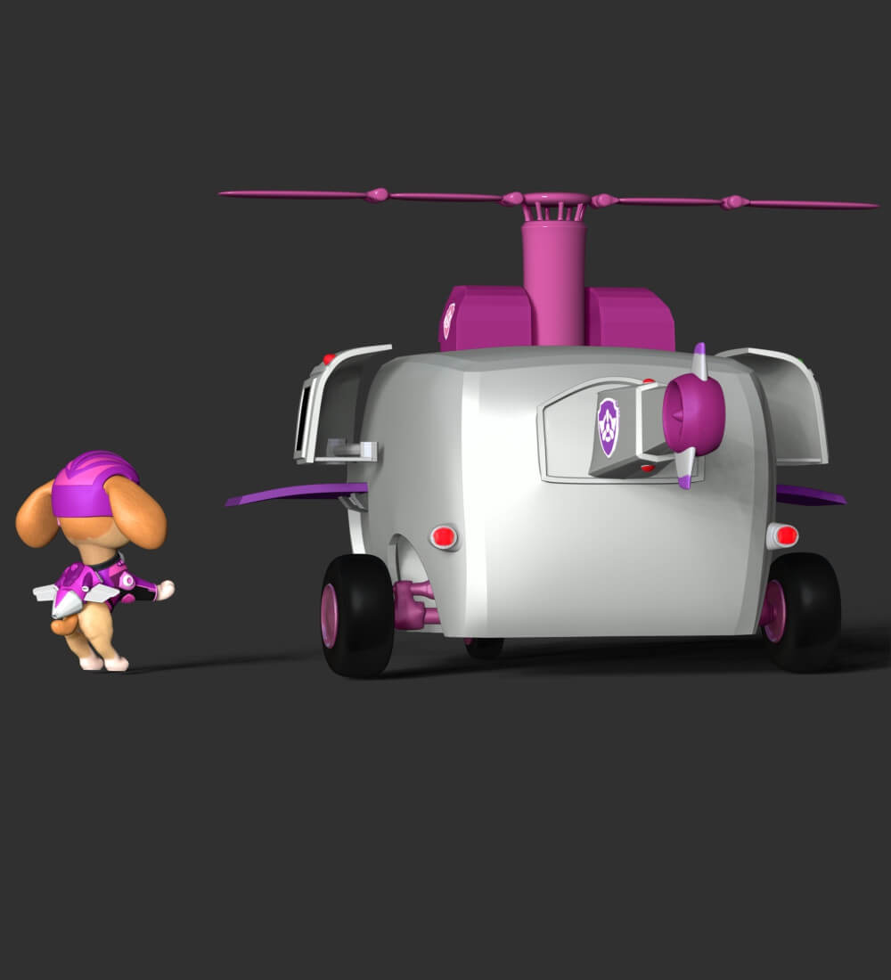 Skye Helicopter - Paw Patrol 3D Model by Bon Bon Art