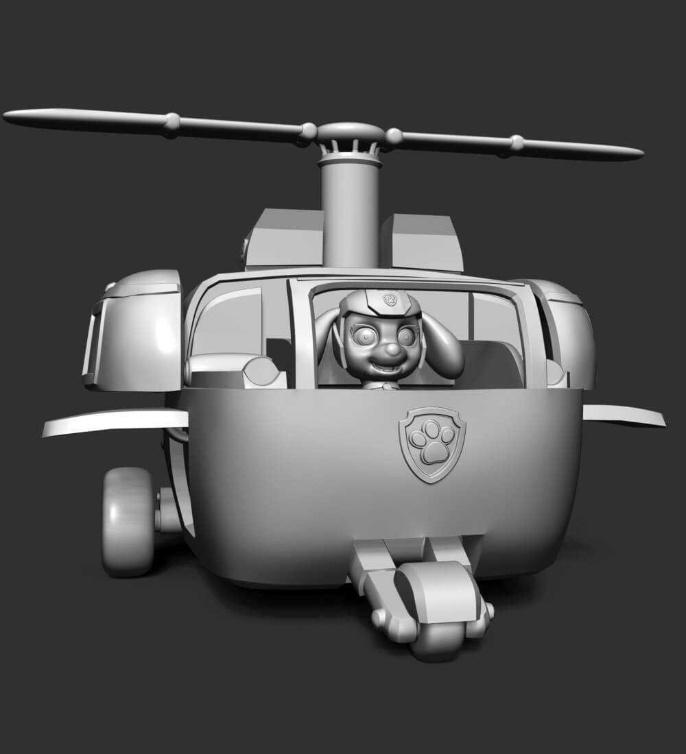Skye Helicopter - Paw Patrol 3D Model by Bon Bon Art