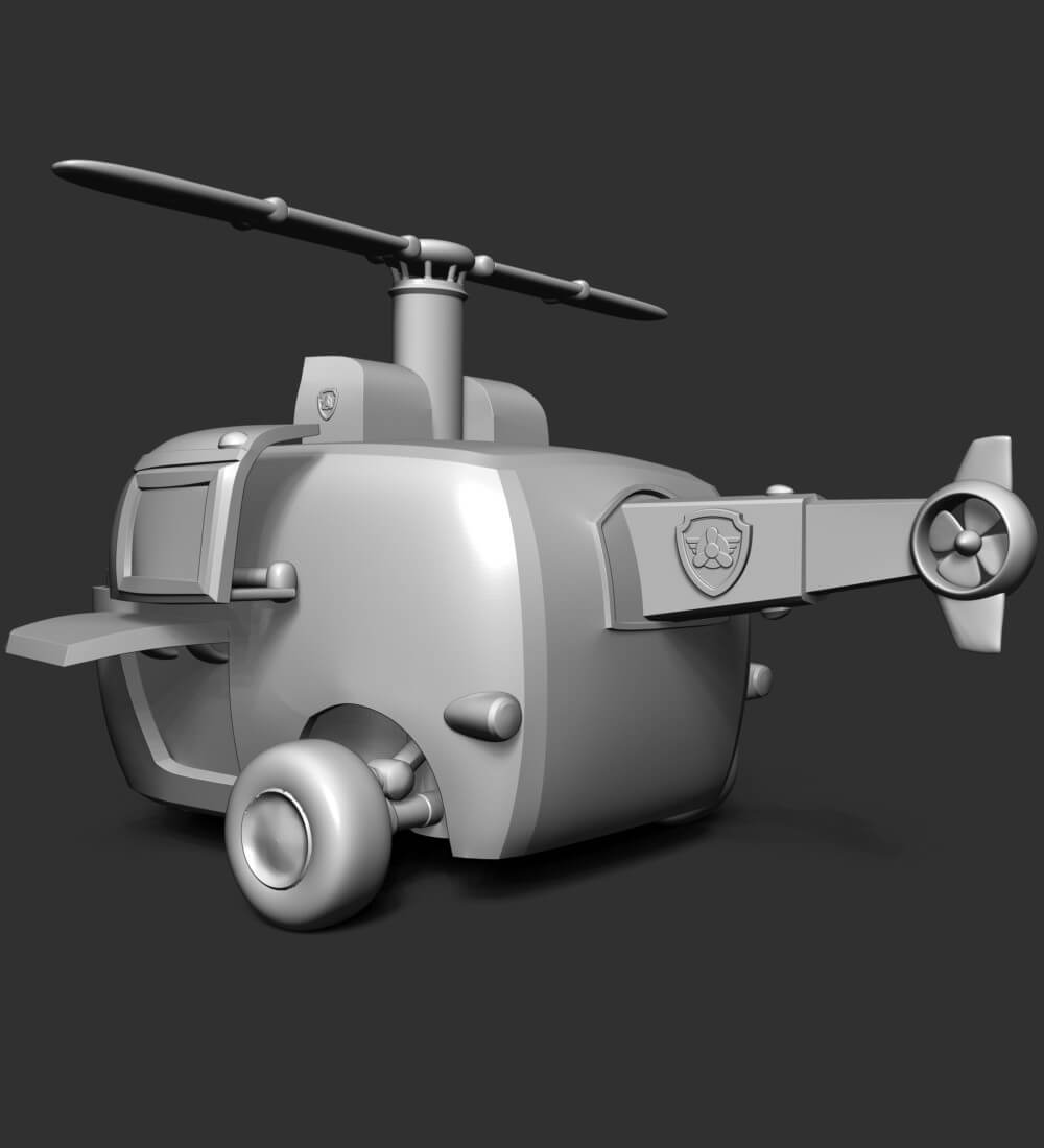 Skye Helicopter - Paw Patrol 3D Model by Bon Bon Art