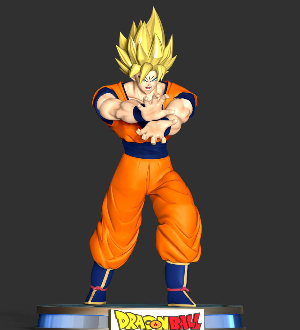 Son Goku - Dragon Ball 3D Model by Bon Bon Art