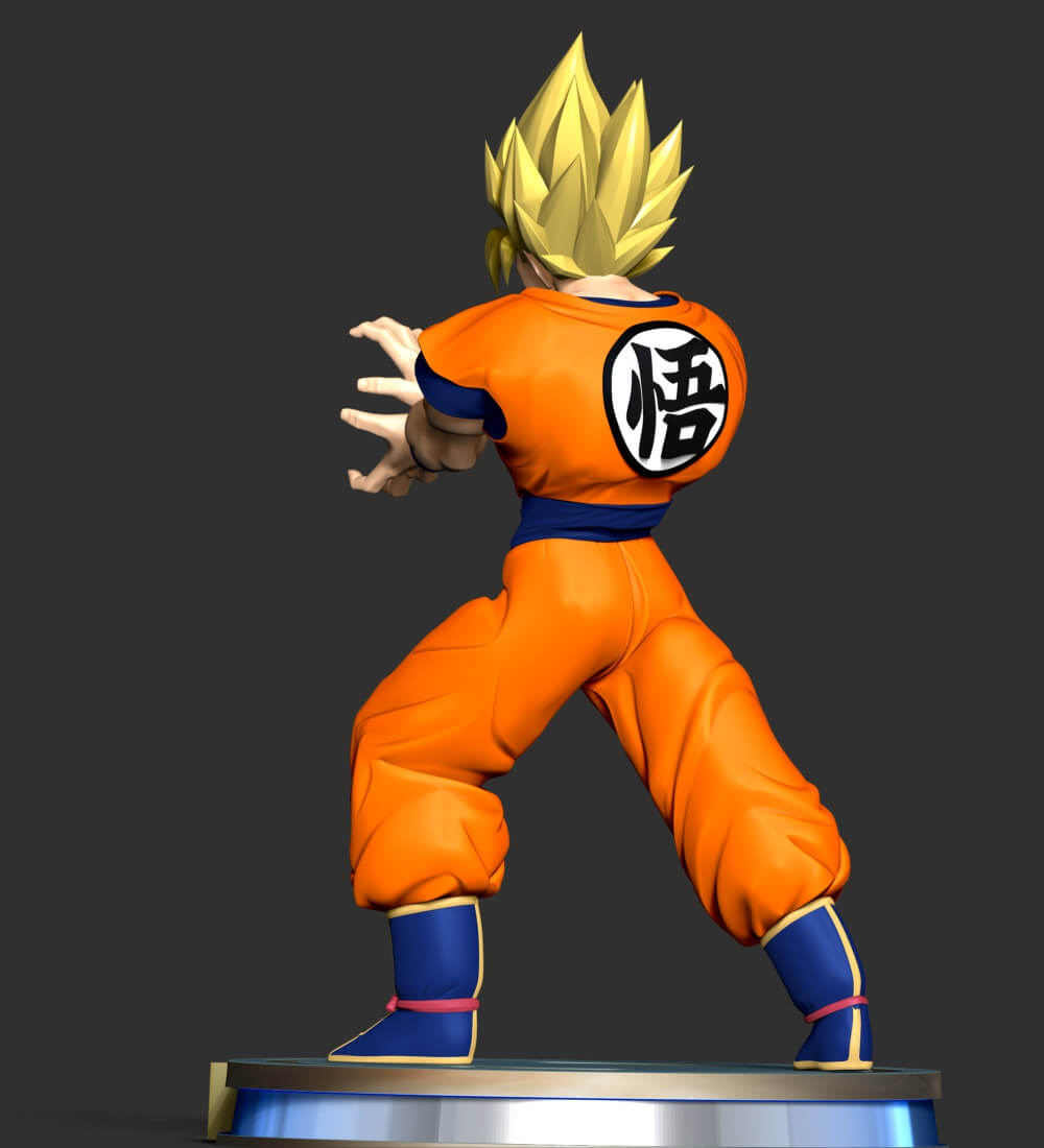 Son Goku - Dragon Ball 3D Model by Bon Bon Art
