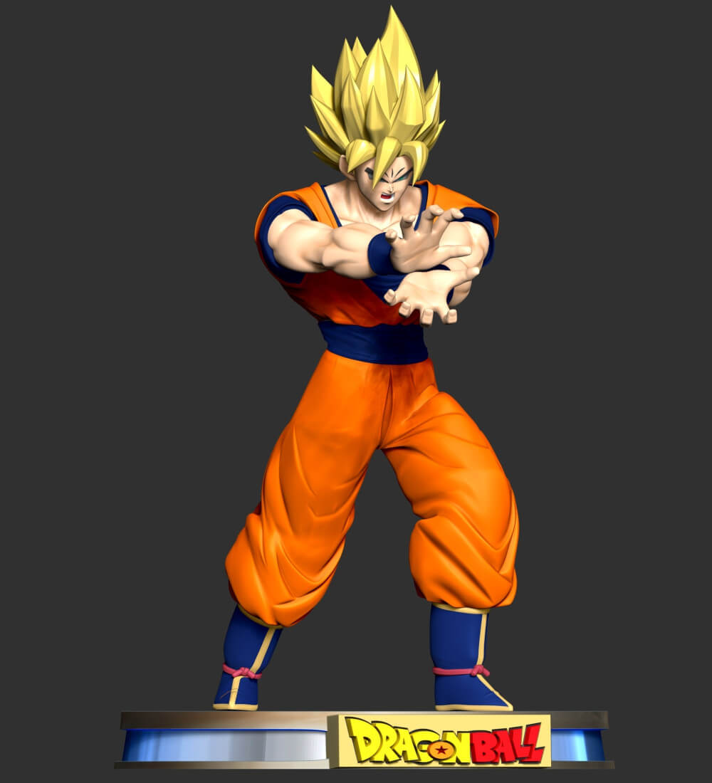 Son Goku - Dragon Ball 3D Model by Bon Bon Art