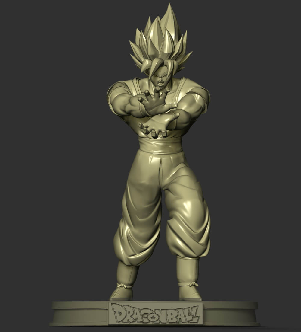 Son Goku - Dragon Ball 3D Model by Bon Bon Art