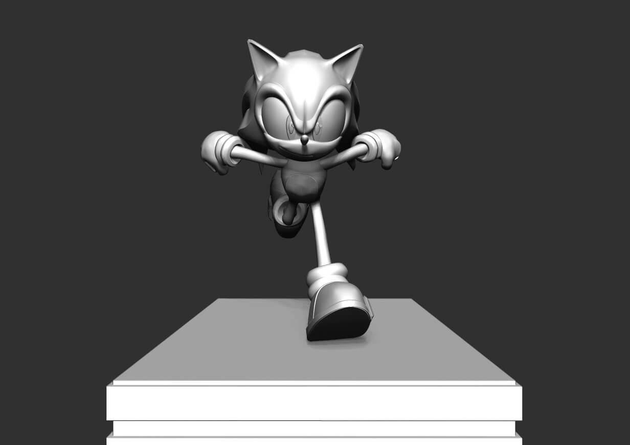 Sonic The Hedgehog 2 Fanart - 3D Model by Bon Bon Art
