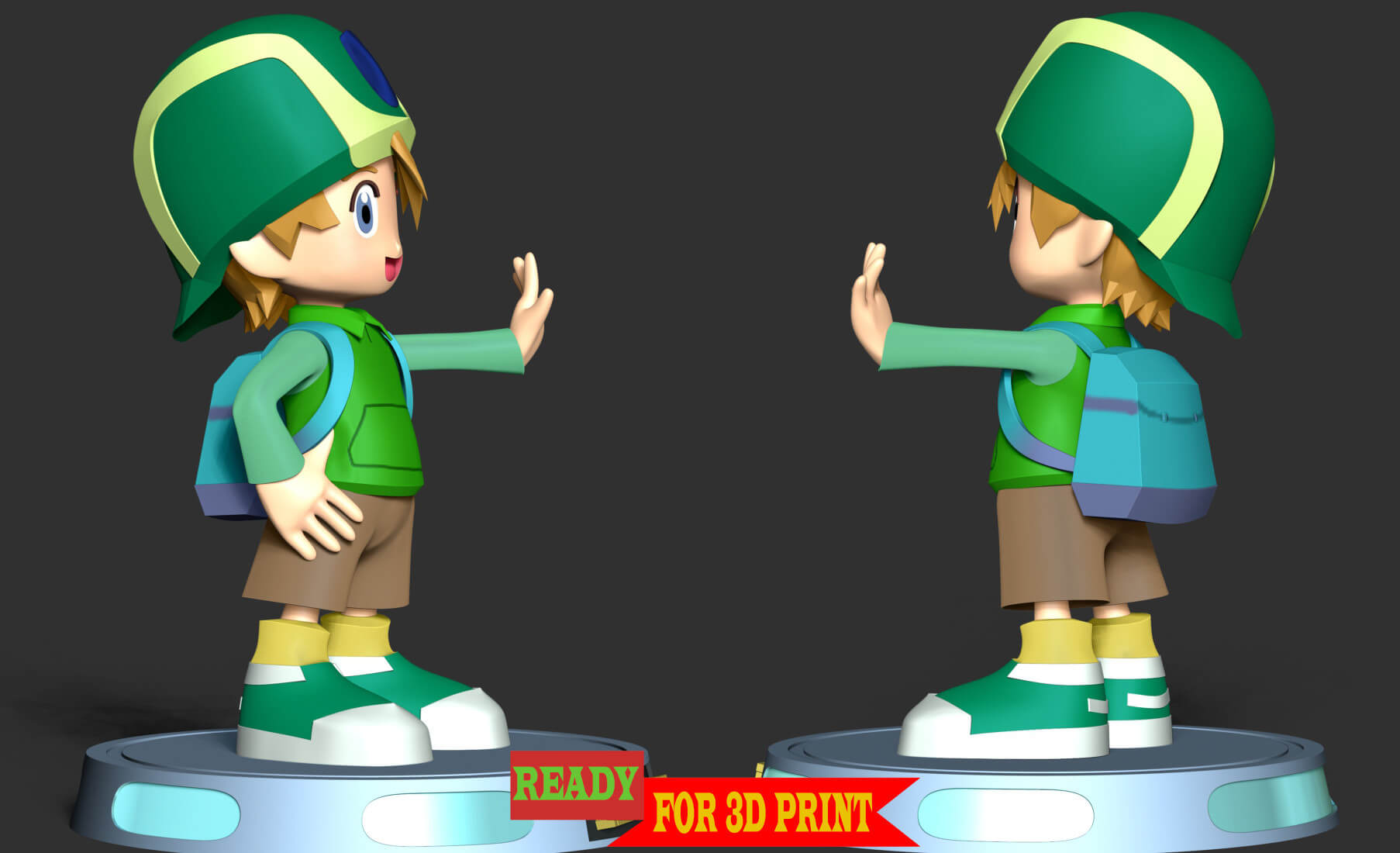 Takeru Takaishi - Digimon Adventure 3D Model by Bon Bon Art