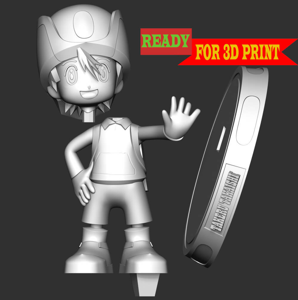 Takeru Takaishi - Digimon Adventure 3D Model by Bon Bon Art