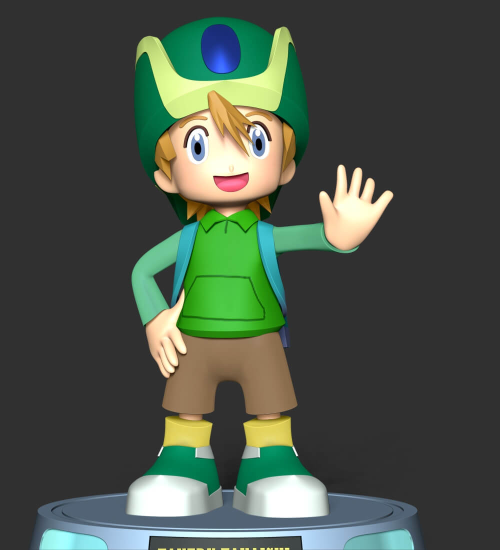 Takeru Takaishi - Digimon Adventure 3D Model by Bon Bon Art