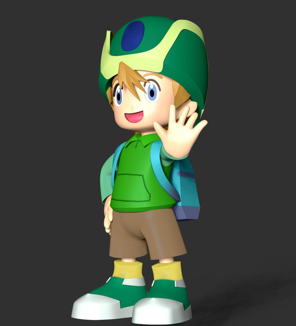 Takeru Takaishi - Digimon Adventure 3D Model by Bon Bon Art