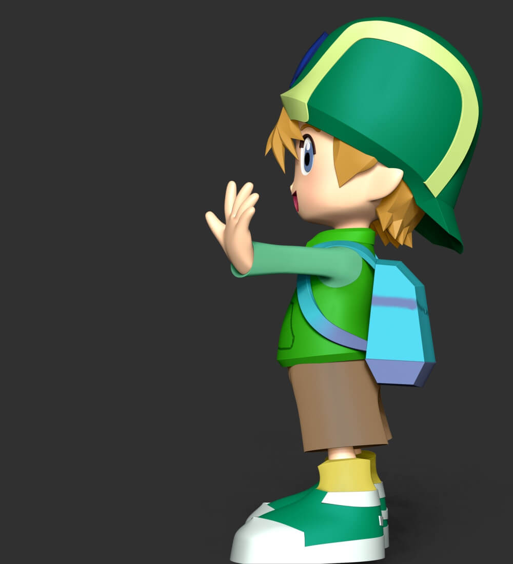 Takeru Takaishi - Digimon Adventure 3D Model by Bon Bon Art
