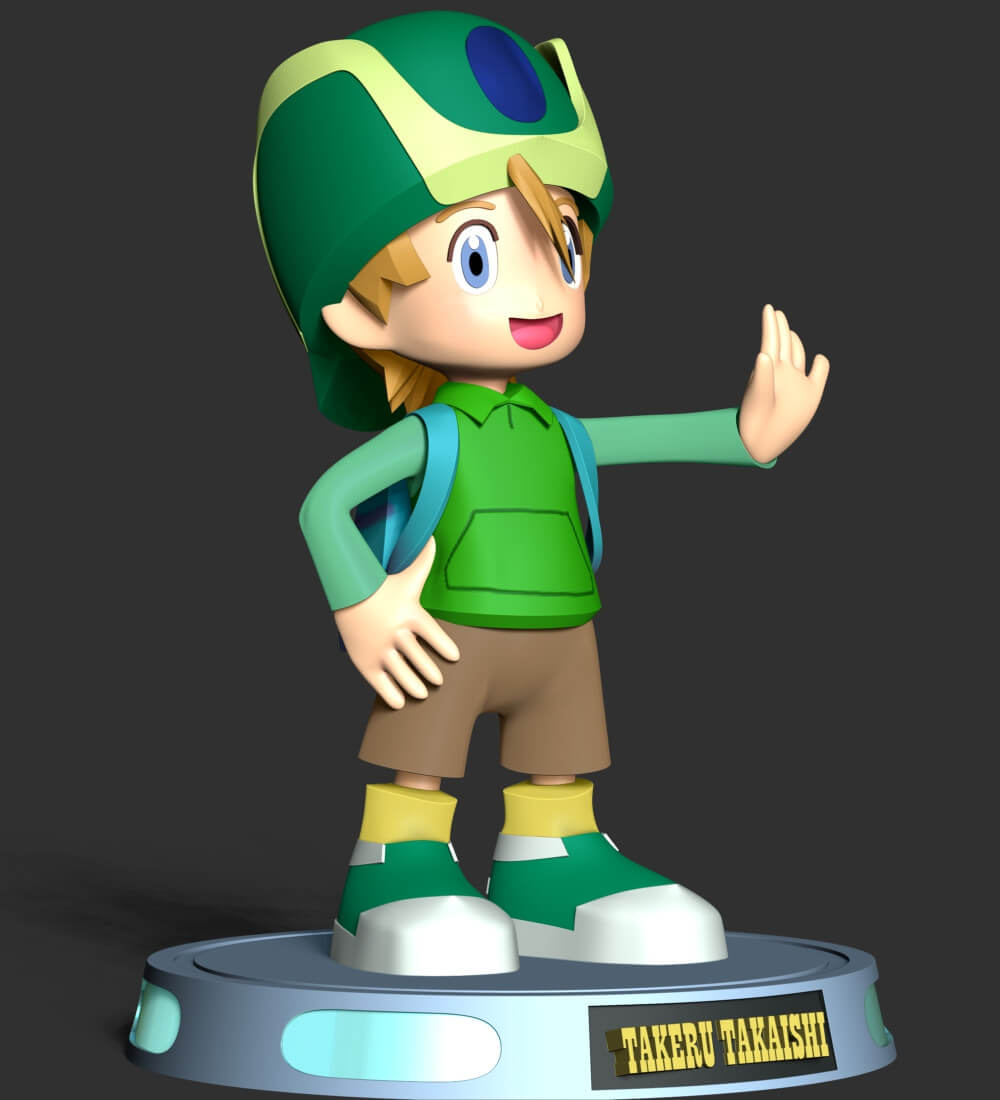 Takeru Takaishi - Digimon Adventure 3D Model by Bon Bon Art