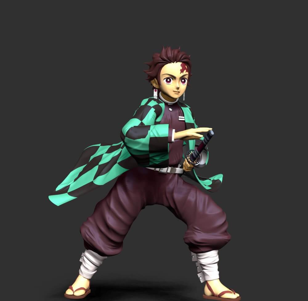 Tanjiro Kamado - Demon Slayer Hinokami Chronicles 3D Model by Bon Bon Art