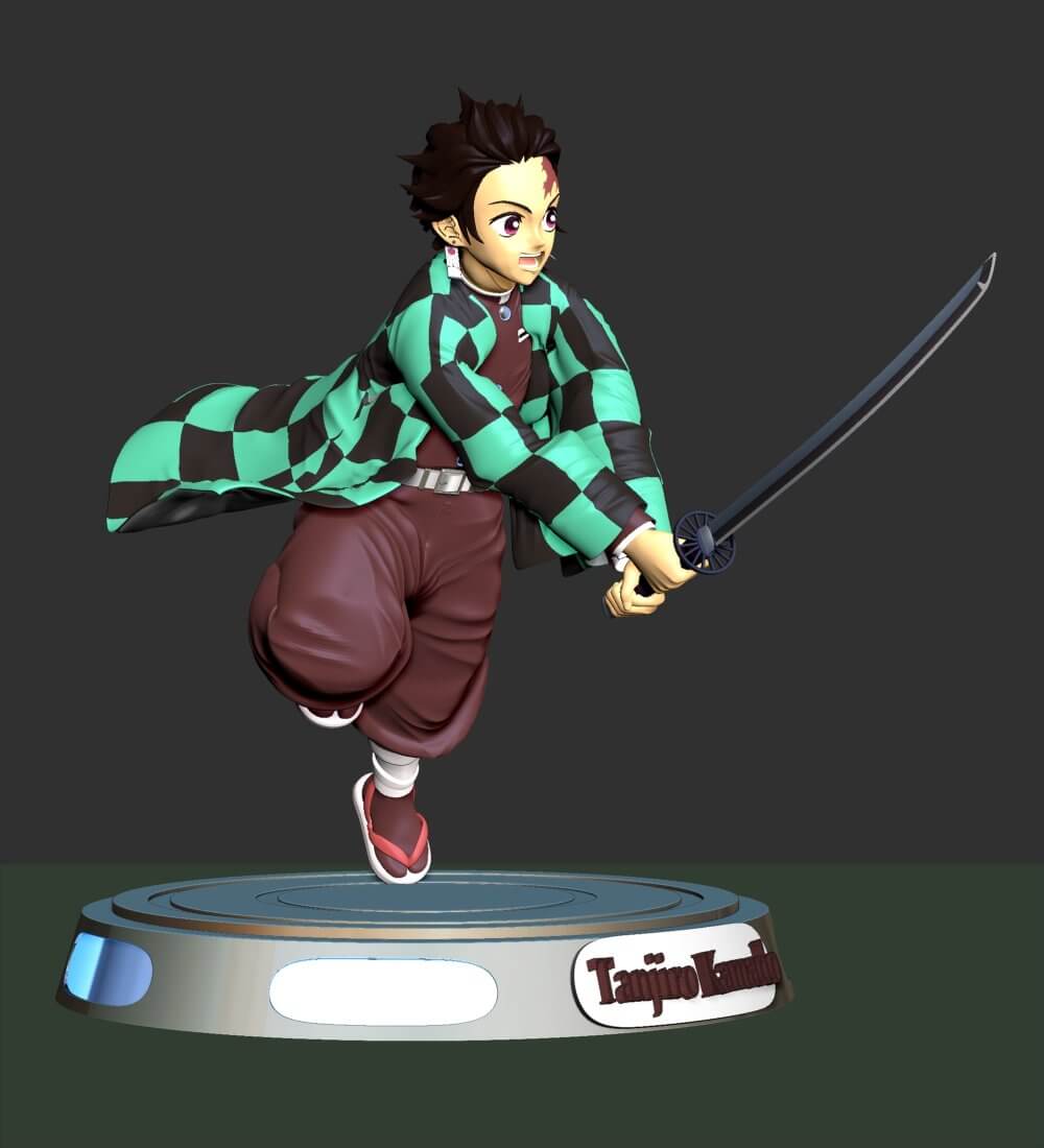 Tanjiro Kamado - Demon Slayer 3D Model by Bon Bon Art