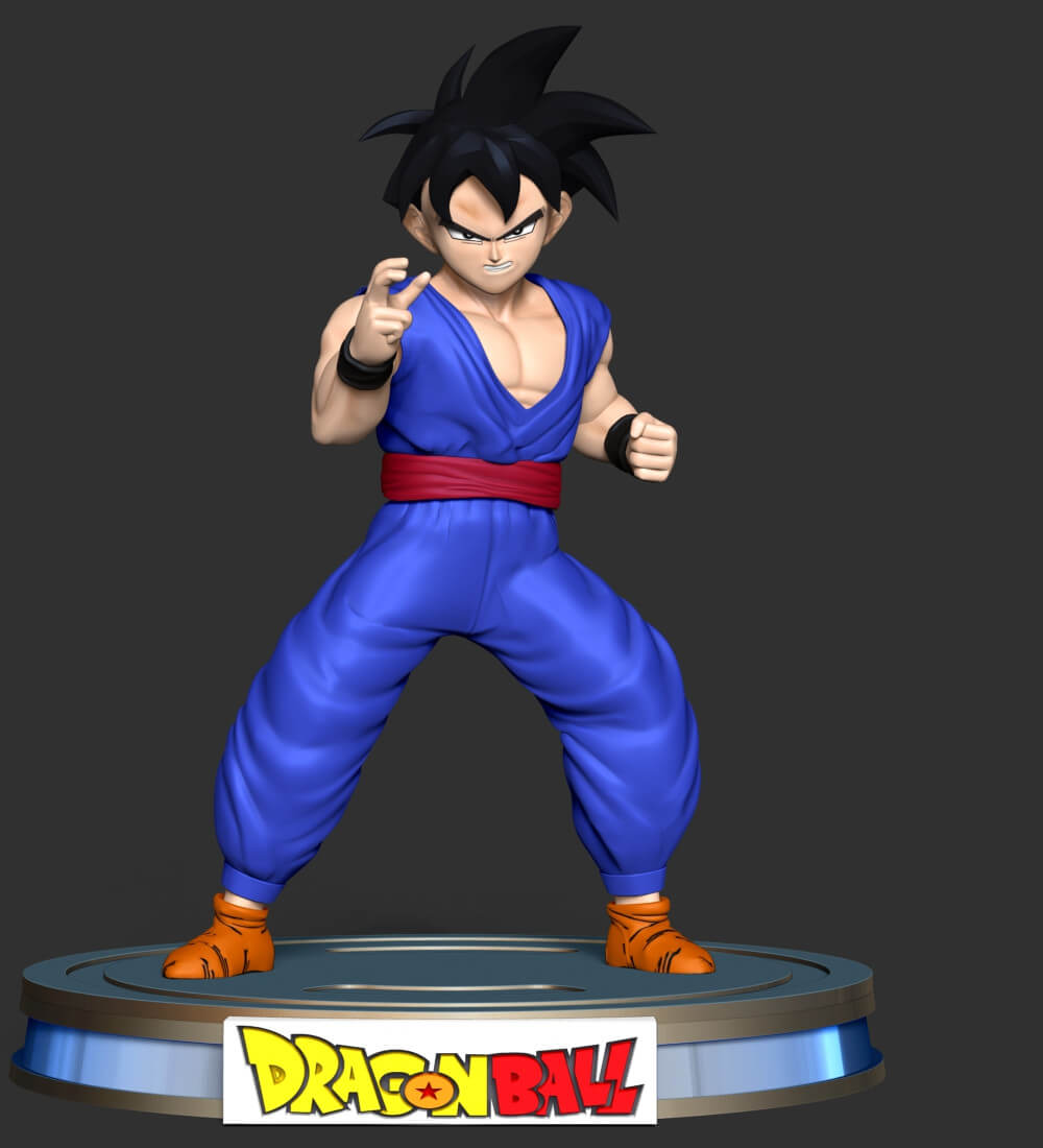 Teen Son Gohan - Dragon Ball 3D Model by Bon Bon Art
