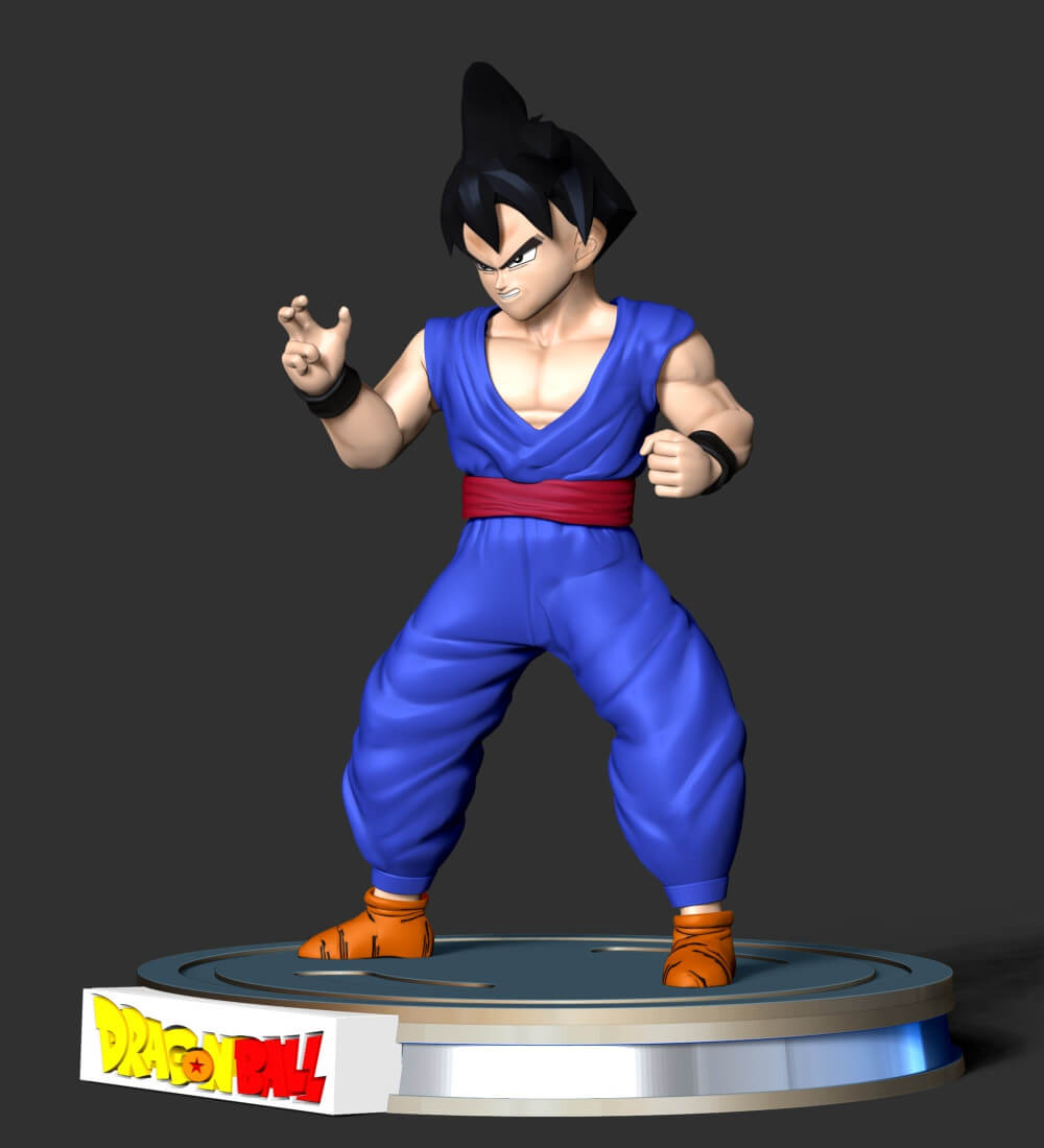 Teen Son Gohan - Dragon Ball 3D Model by Bon Bon Art