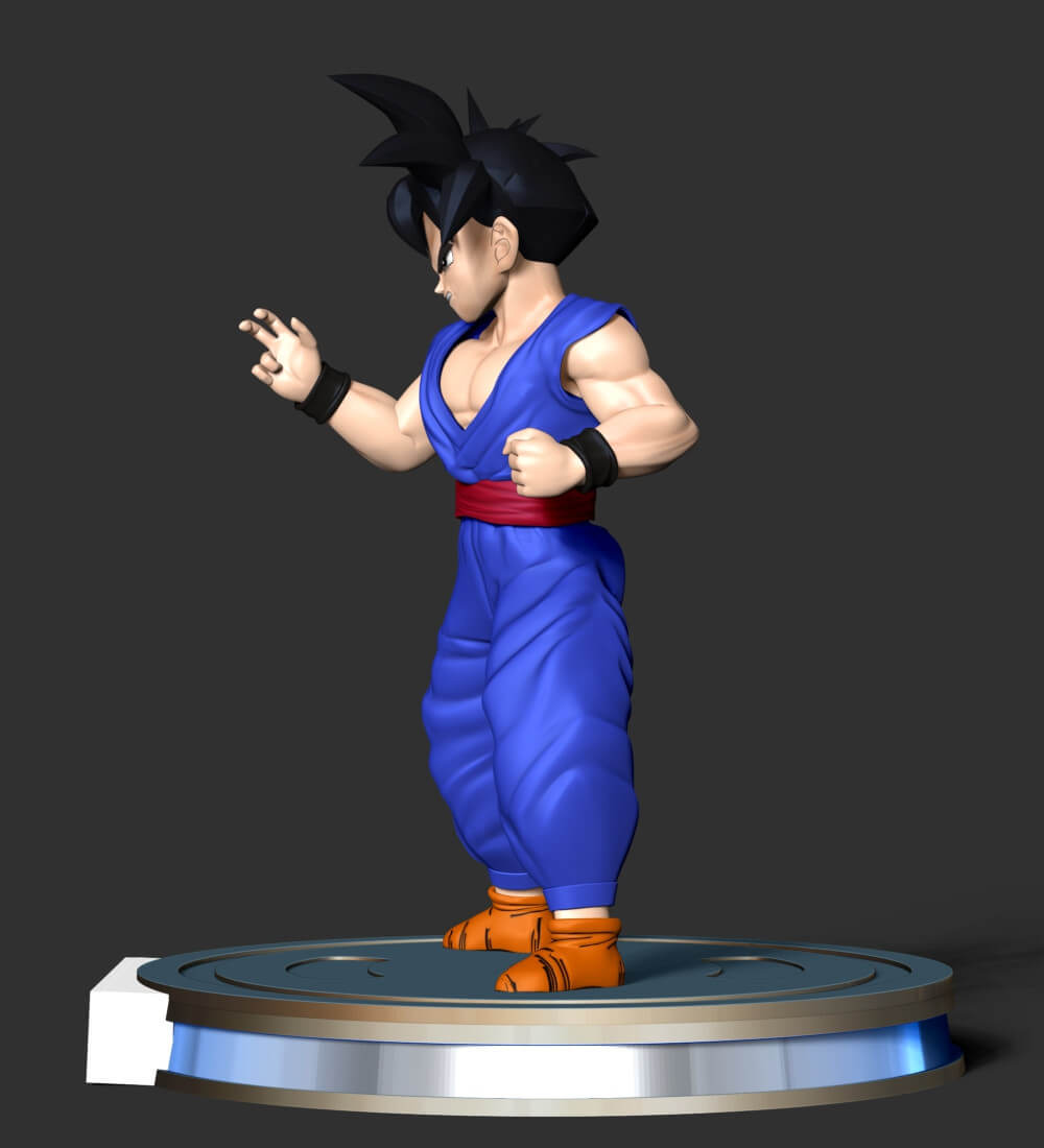 Teen Son Gohan - Dragon Ball 3D Model by Bon Bon Art