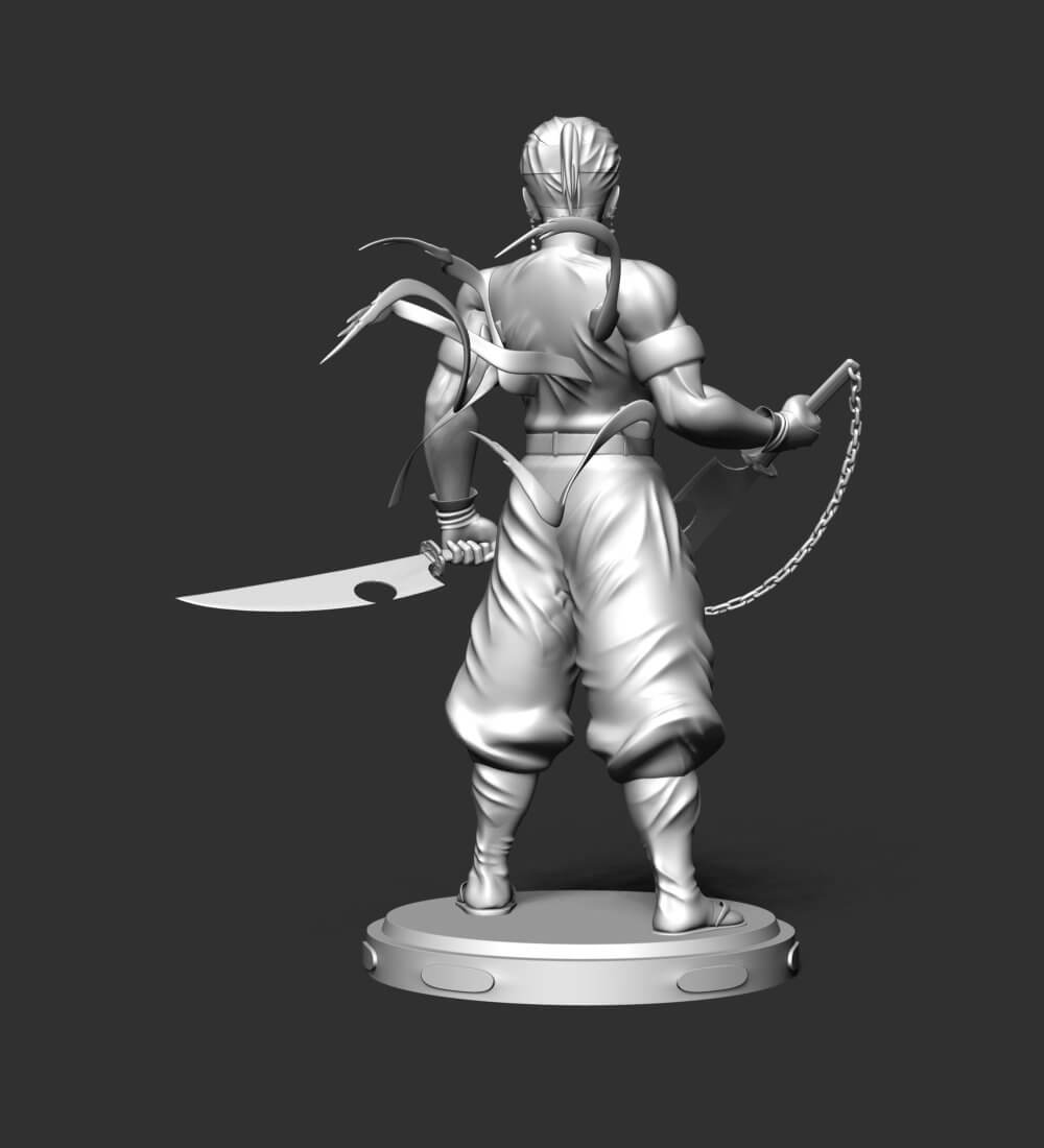 Tengen Uzui - Demon Slayer 3D Model by Bon Bon Art
