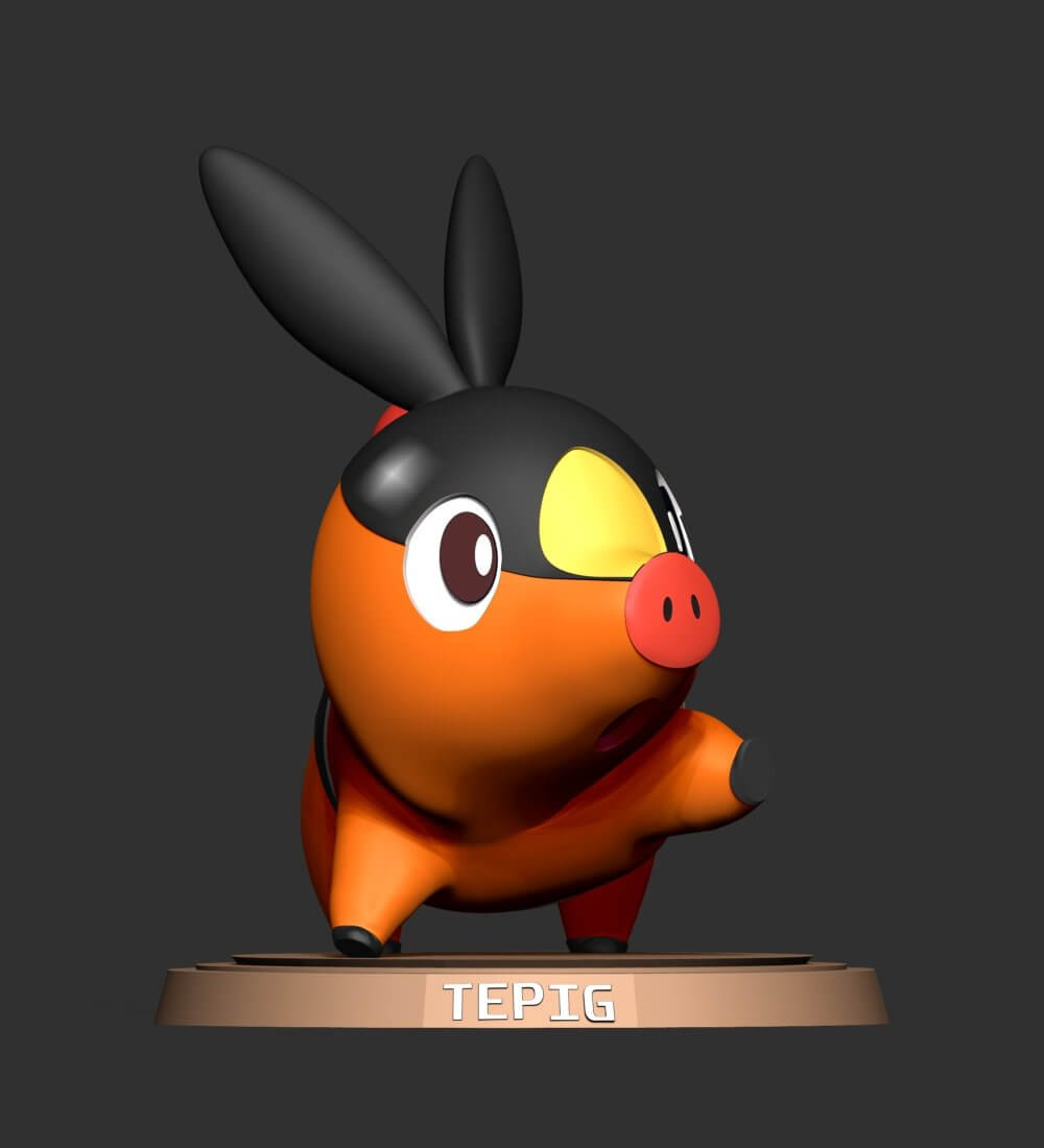 Tepig - Pokemon Go 3D Model by Bon Bon Art