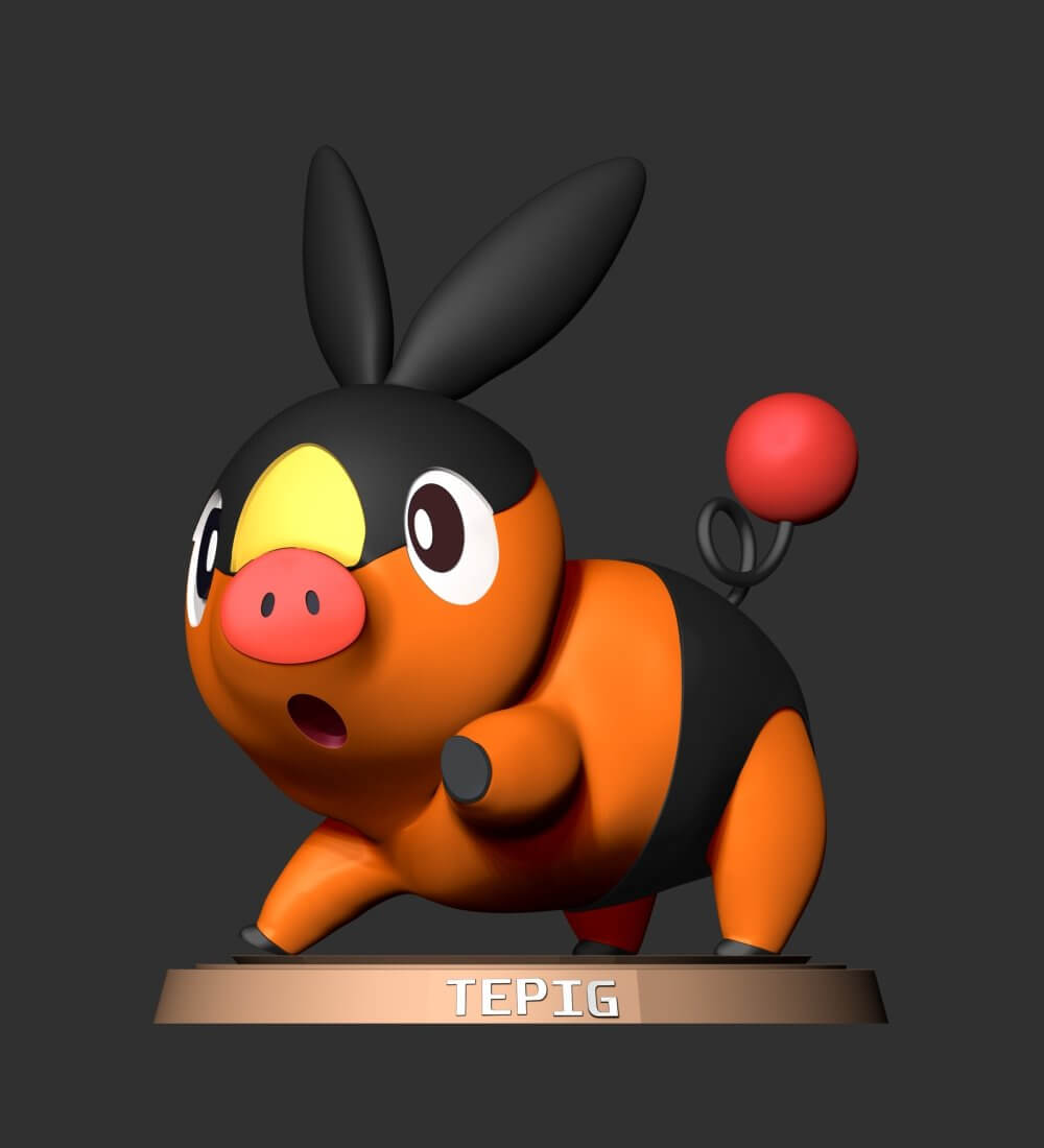 Tepig - Pokemon Go 3D Model by Bon Bon Art