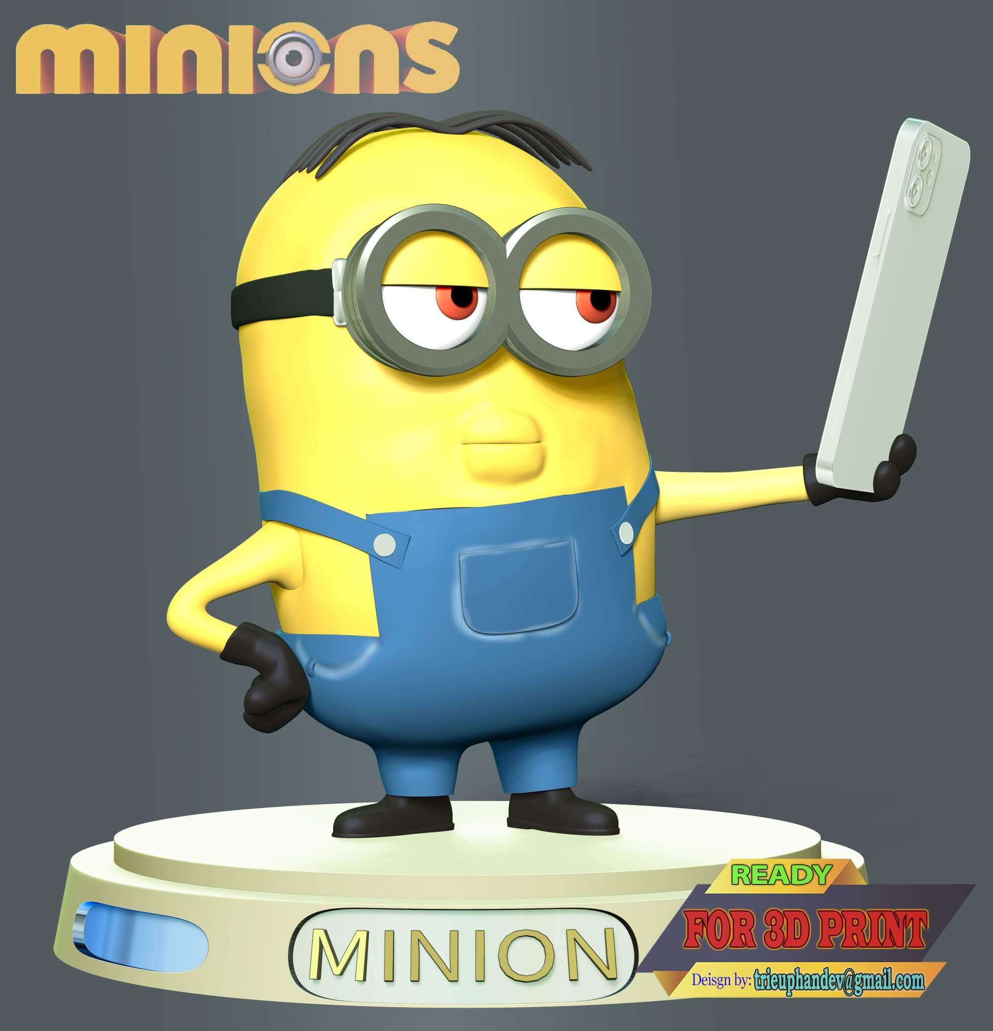 The Minion Selfie - 3D Model by Bon Bon Art