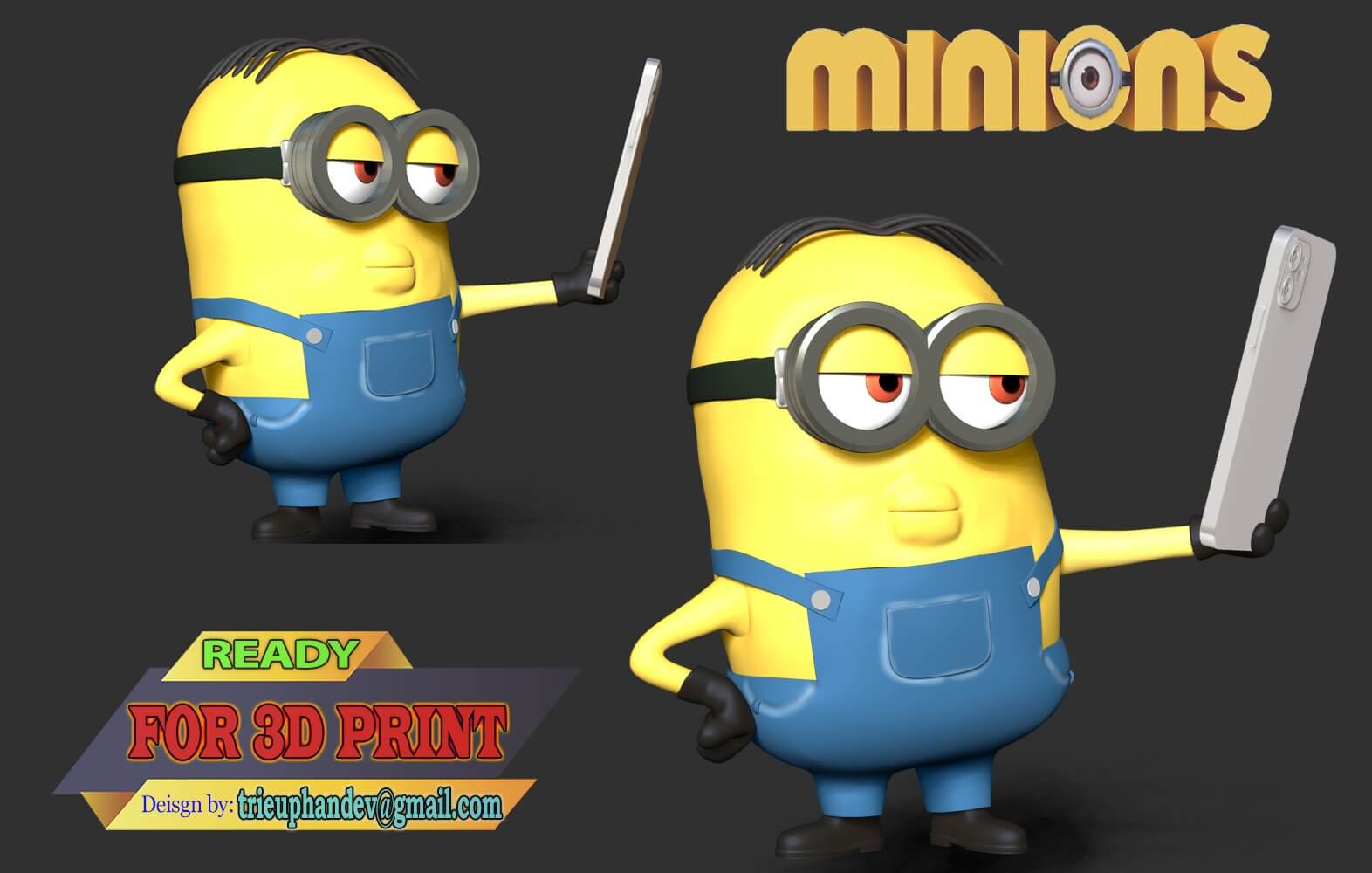 The Minion Selfie - 3D Model by Bon Bon Art