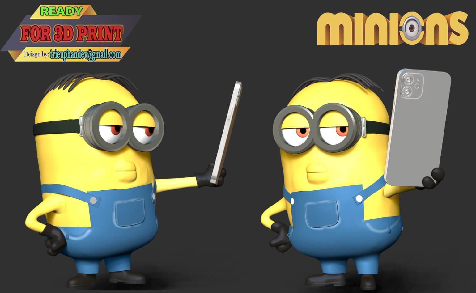 The Minion Selfie - 3D Model by Bon Bon Art