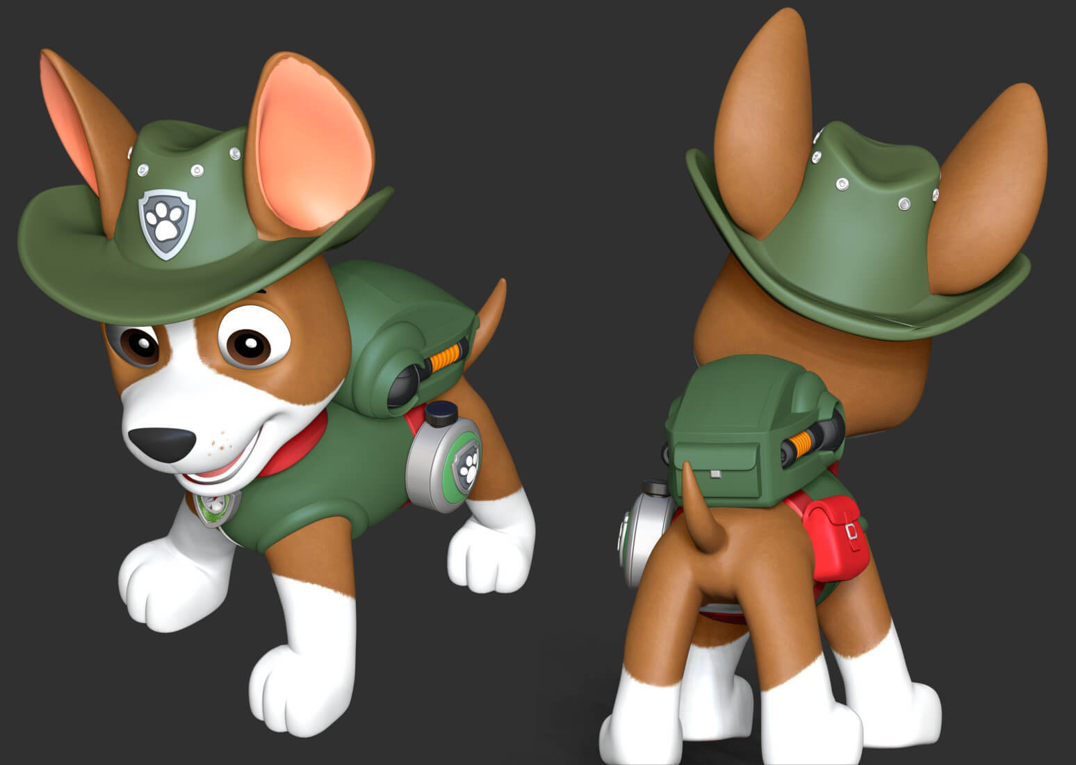 Tracker PAW Patrol - 3D Model by Bon Bon Art