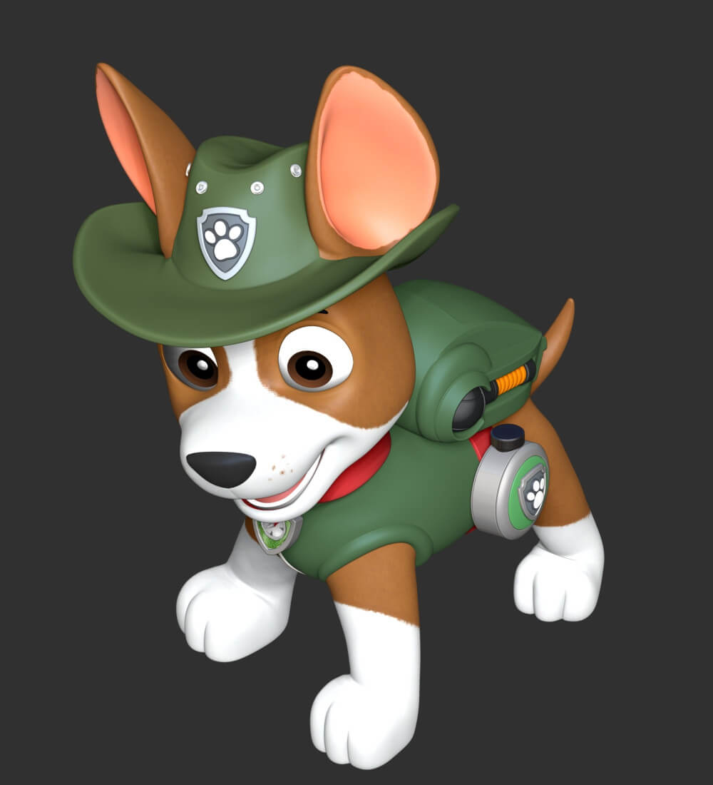 Tracker PAW Patrol - 3D Model by Bon Bon Art