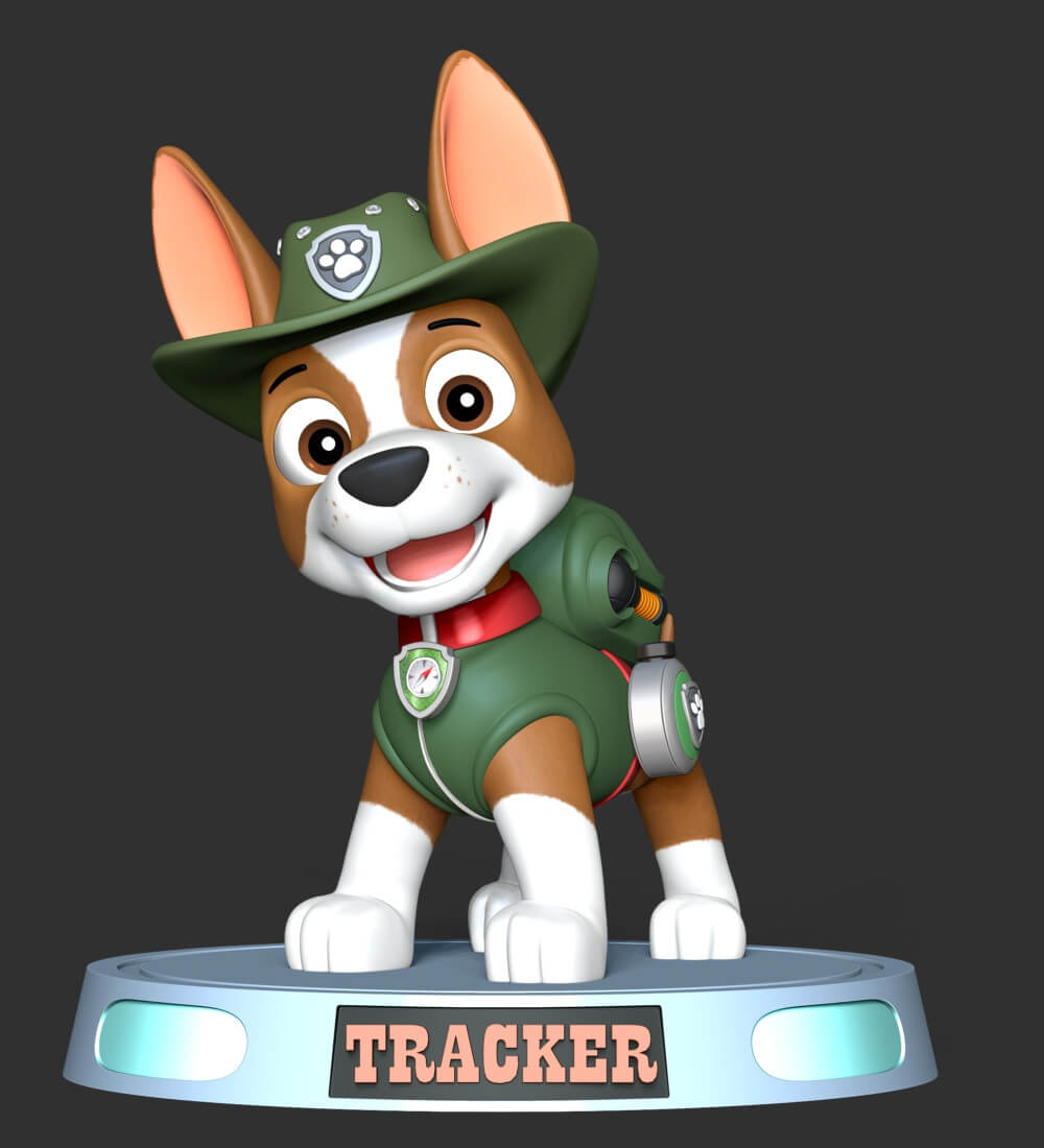 Tracker PAW Patrol - 3D Model by Bon Bon Art