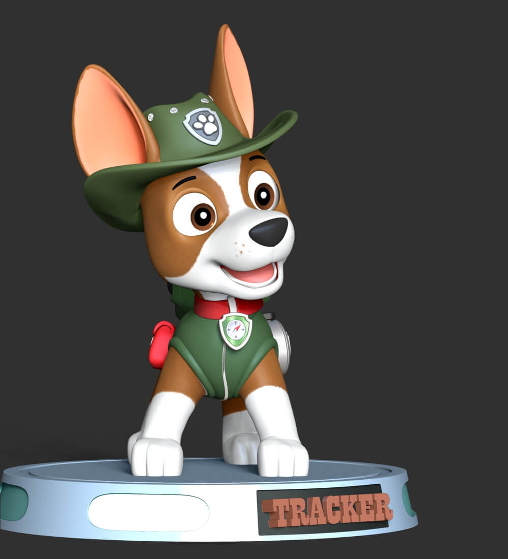 Tracker PAW Patrol - 3D Model by Bon Bon Art