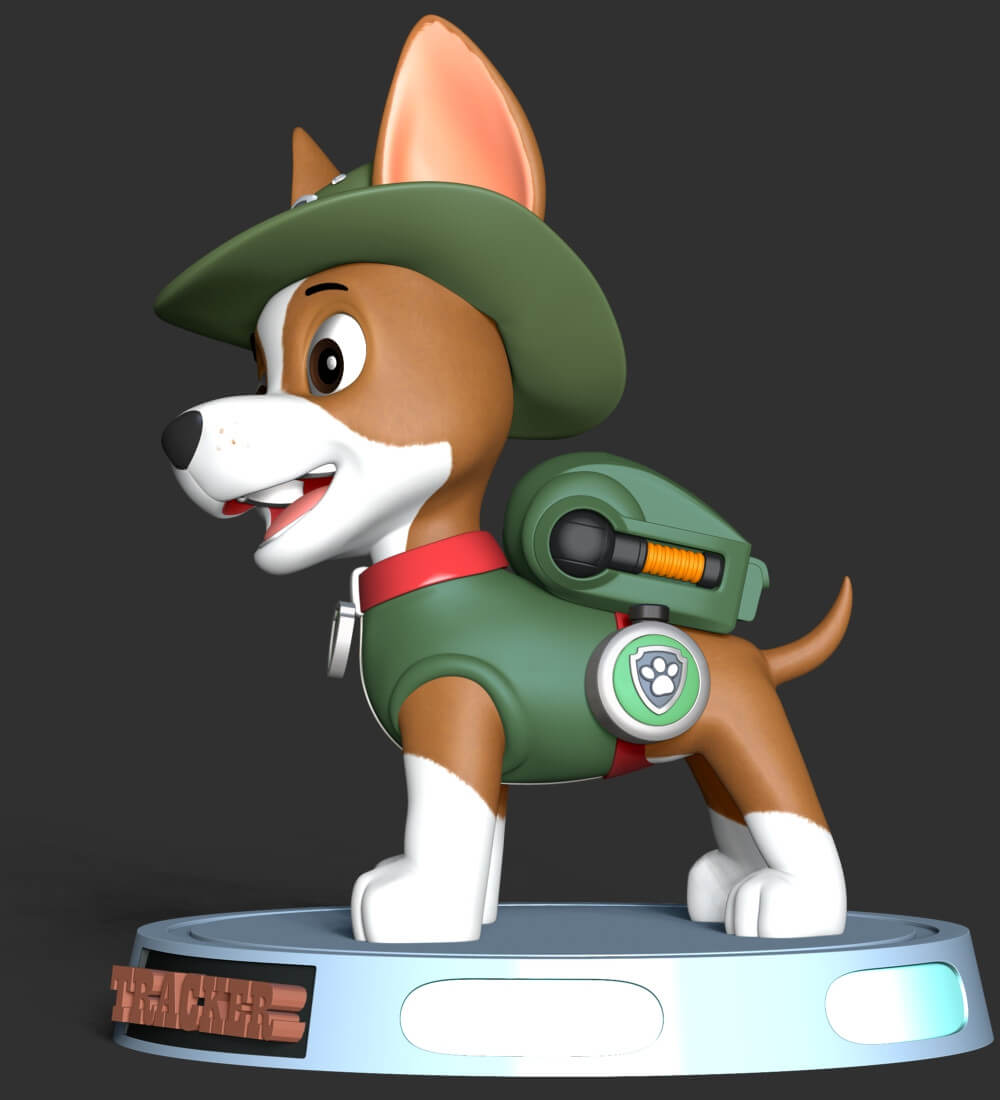 Tracker PAW Patrol - 3D Model by Bon Bon Art