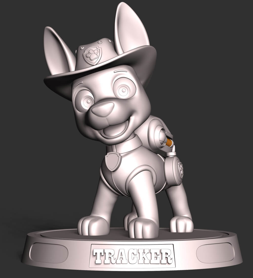 Tracker PAW Patrol - 3D Model by Bon Bon Art