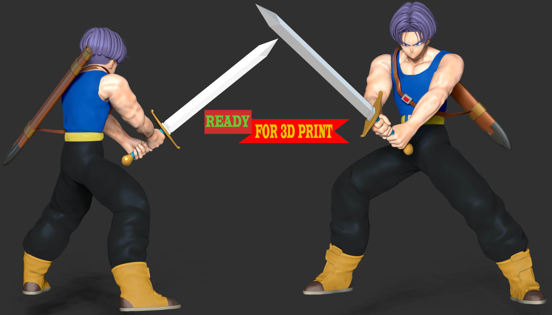 Trunks - Jump Force 3D Print Model by Bon Bon Art