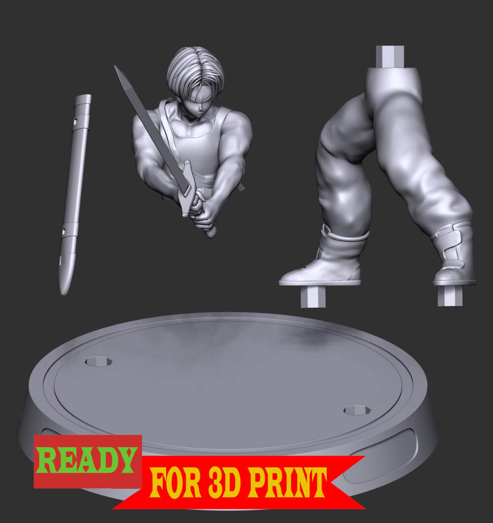 Trunks - Jump Force 3D Print Model by Bon Bon Art