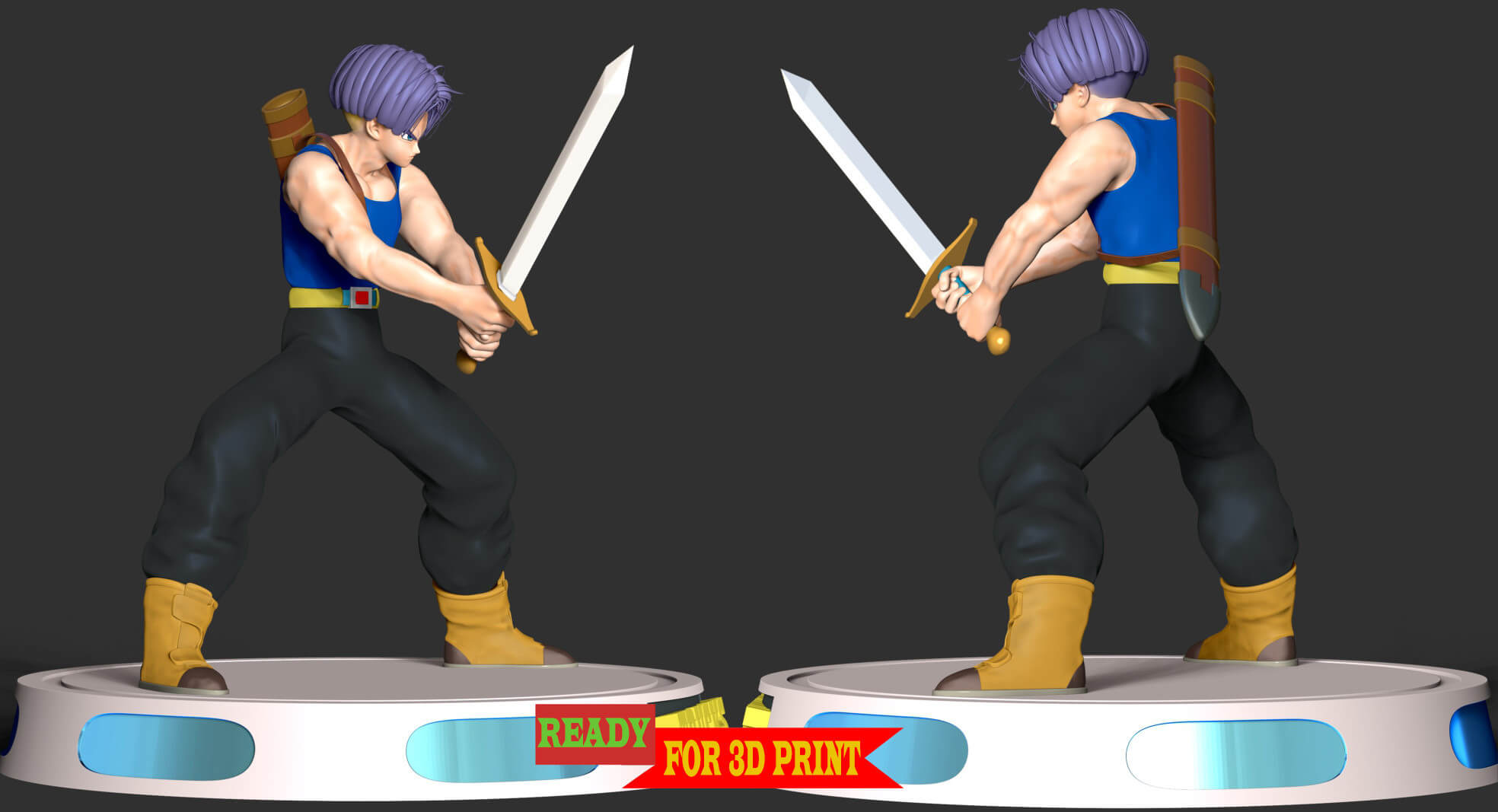 Trunks - Jump Force 3D Print Model by Bon Bon Art