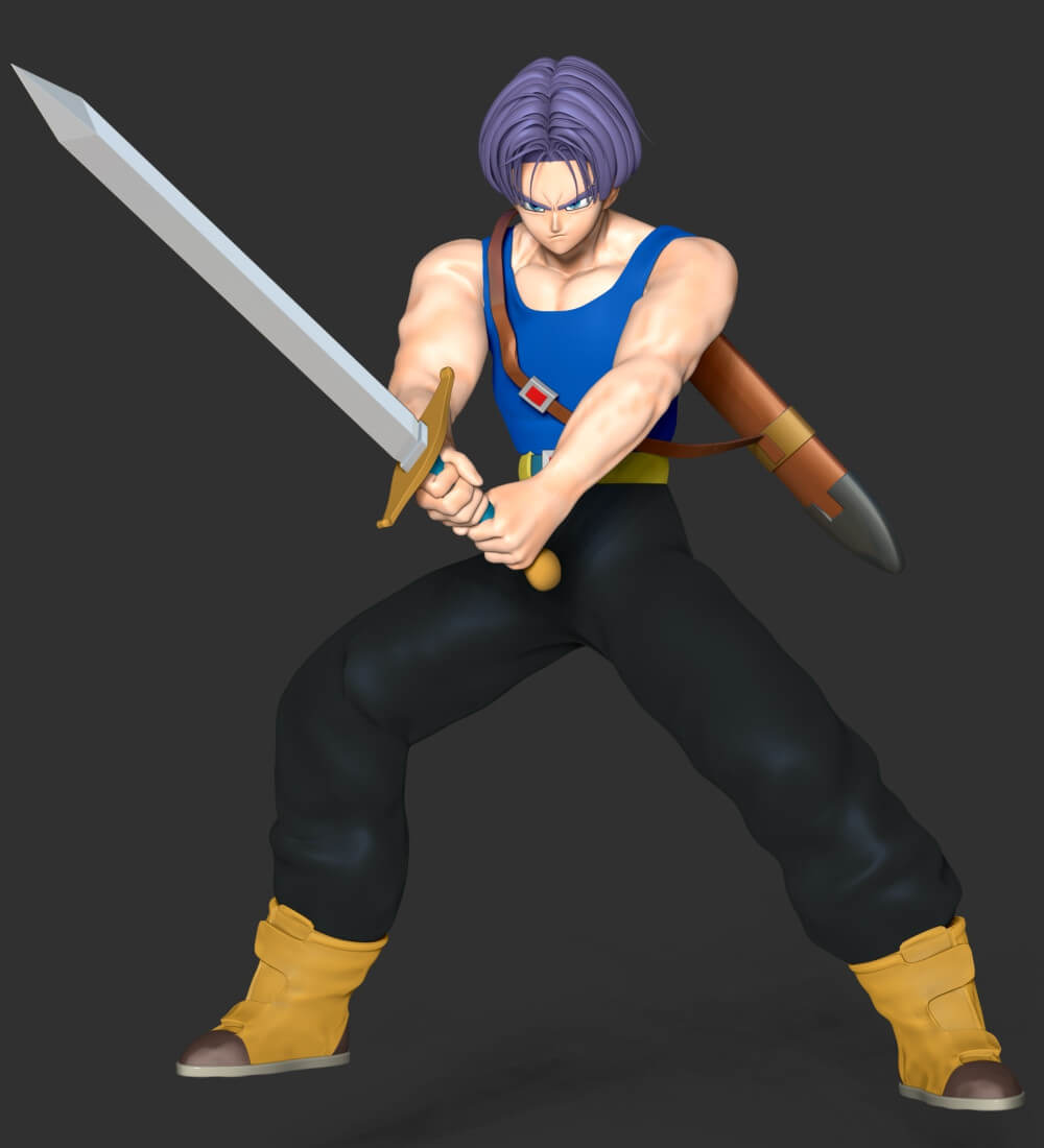 Trunks - Jump Force 3D Print Model by Bon Bon Art