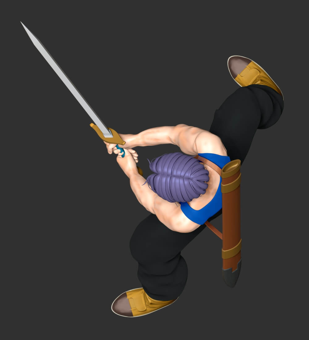 Trunks - Jump Force 3D Print Model by Bon Bon Art