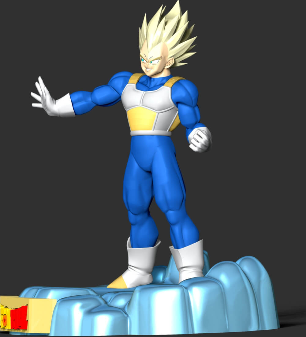 Vegeta SSJ - Dragon Ball 3D Print Model by Bon Bon Art