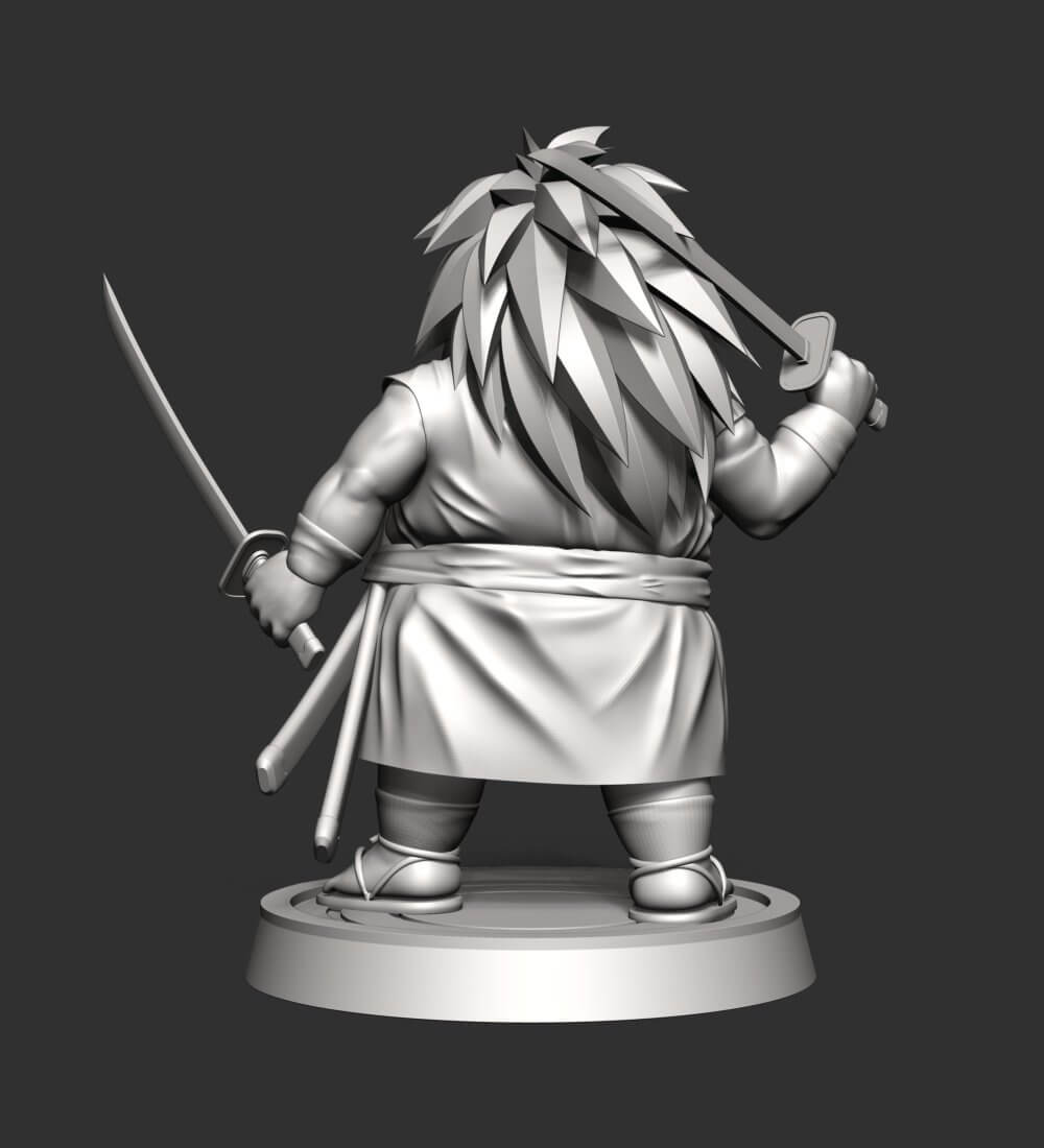 Yajirobe - Dragon Ball 3D Model by Bon Bon Art