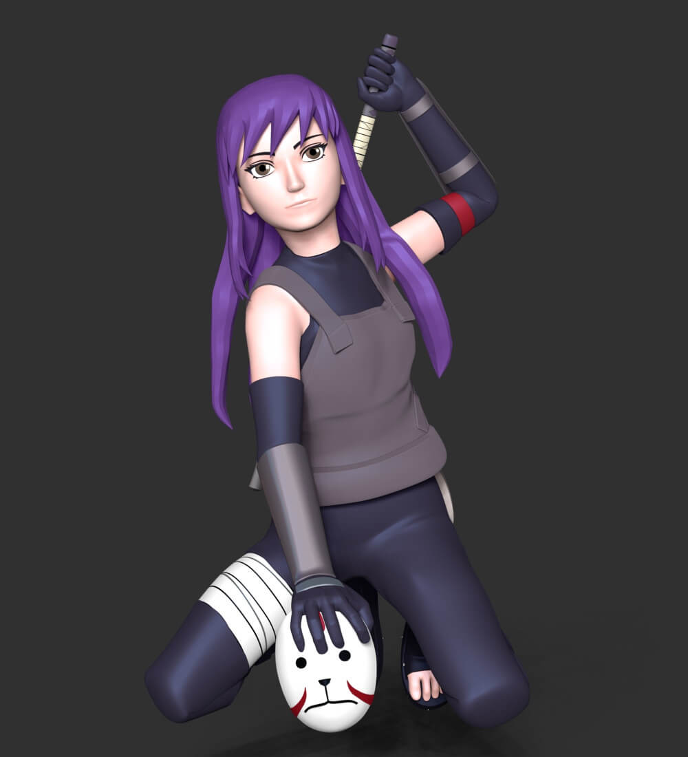 Yugao Kid - Naruto Shippuden 3D Model by Bon Bon Art