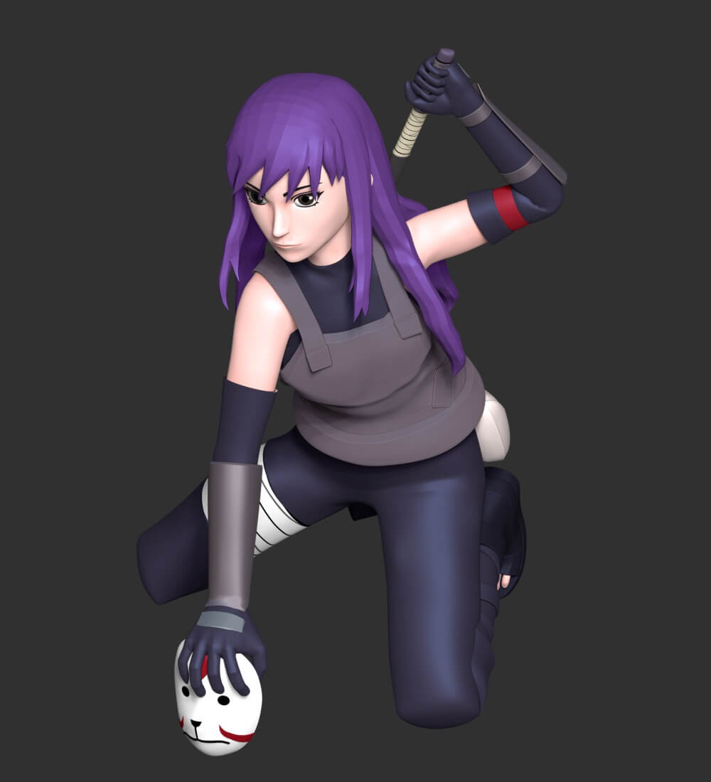 Yugao Kid - Naruto Shippuden 3D Model by Bon Bon Art