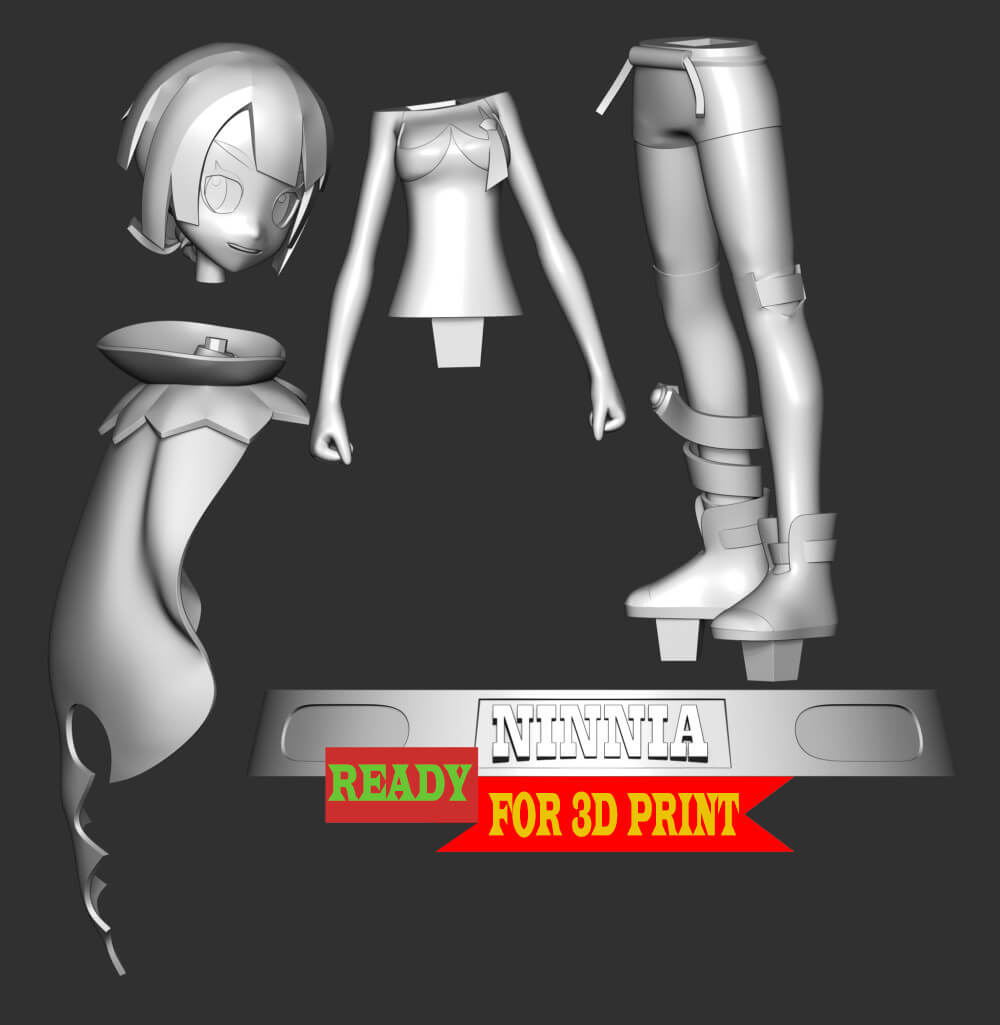 Zinnia - 3D Model by Bon Bon Art