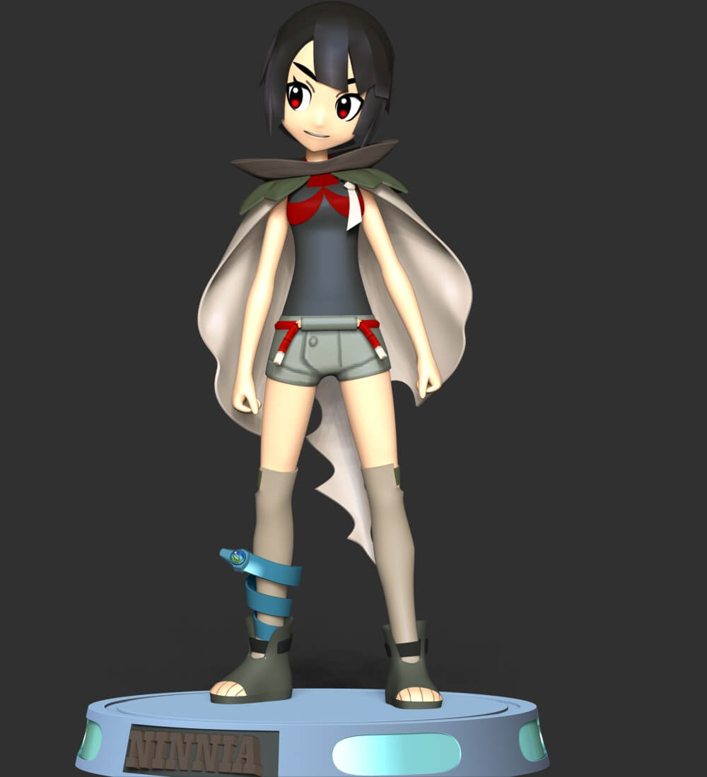 Zinnia - 3D Model by Bon Bon Art