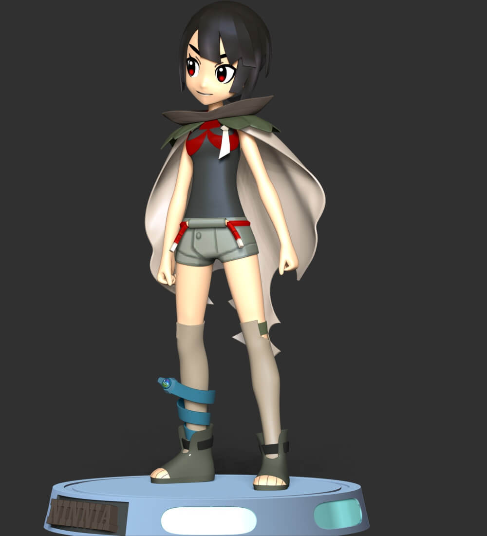 Zinnia - 3D Model by Bon Bon Art